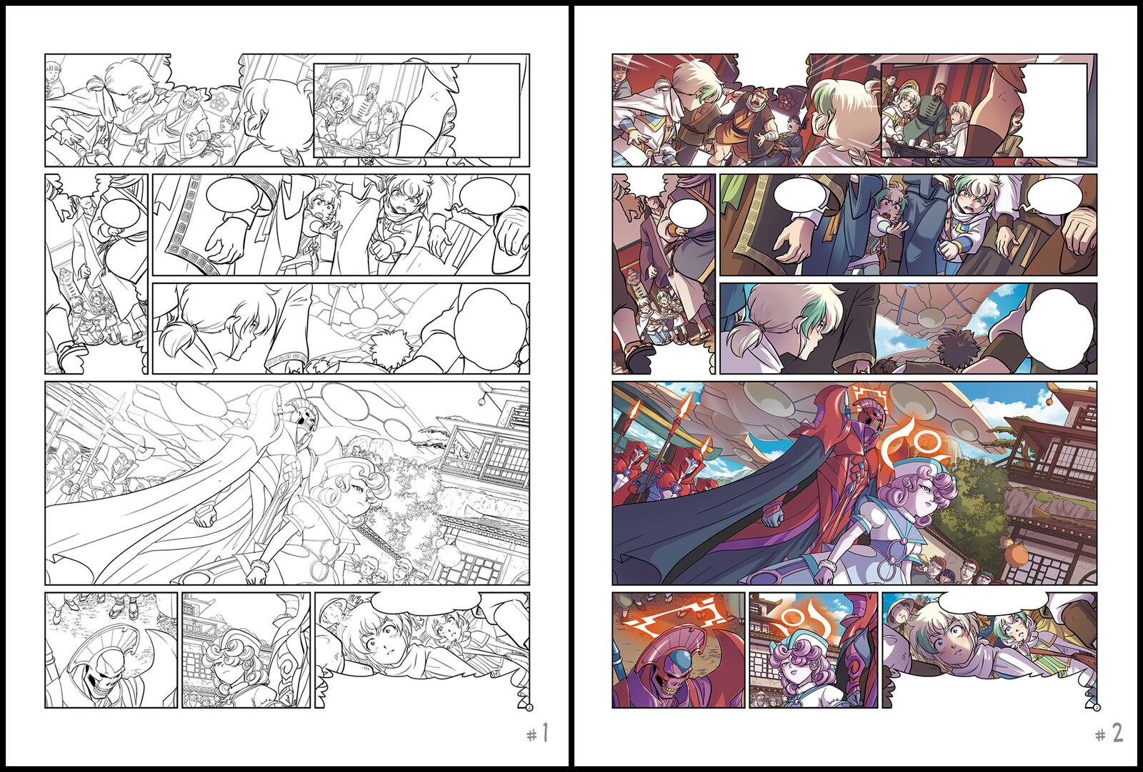 Pop - Les Légendaires Résistance #1 | Comic book colors