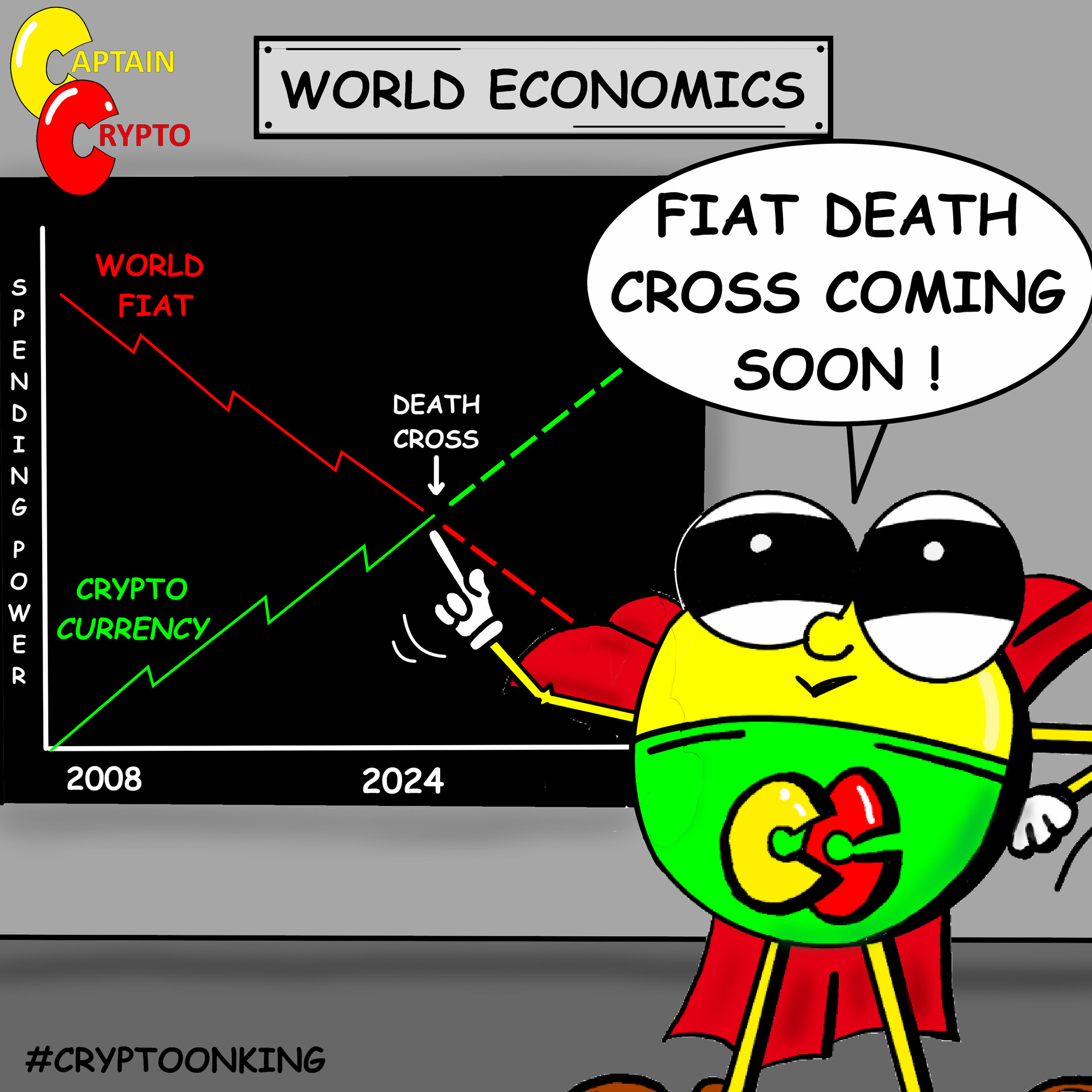 ArtStation - Captain Crypto identifies Fiat death cross.