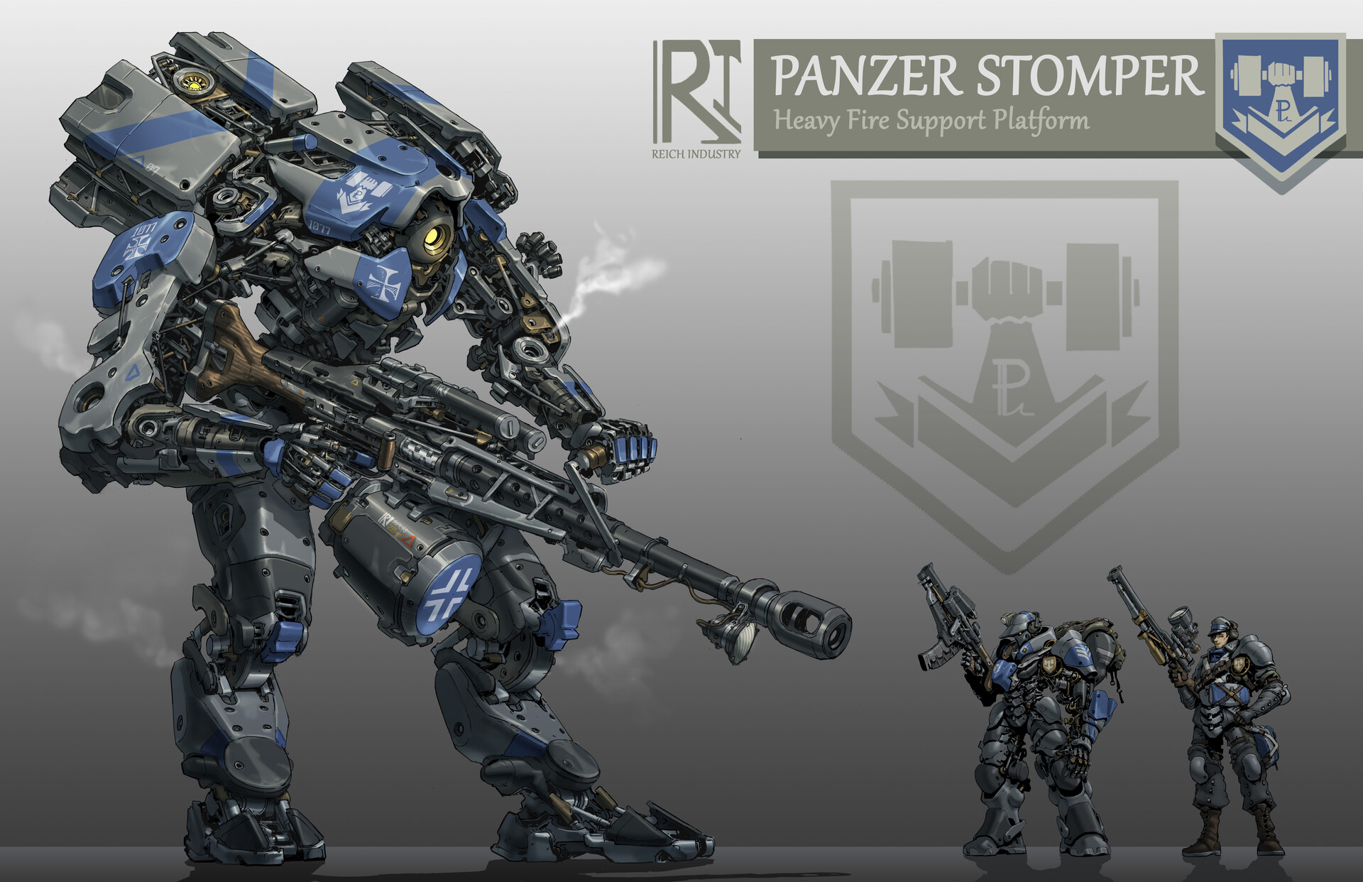 Panzer Stomper by Taeun Ryu : r/ImaginaryMechs