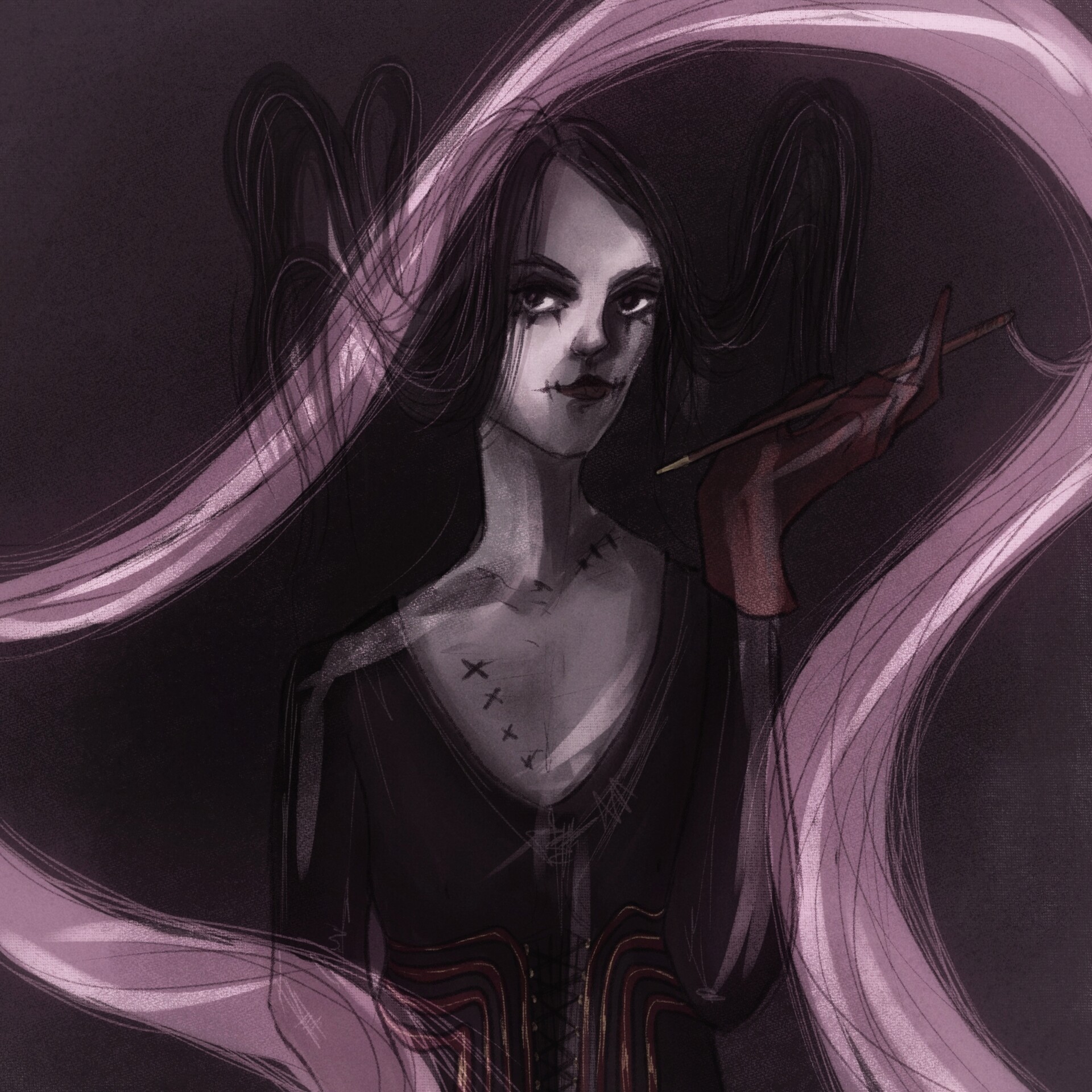 ArtStation - Smell of incense filled the room