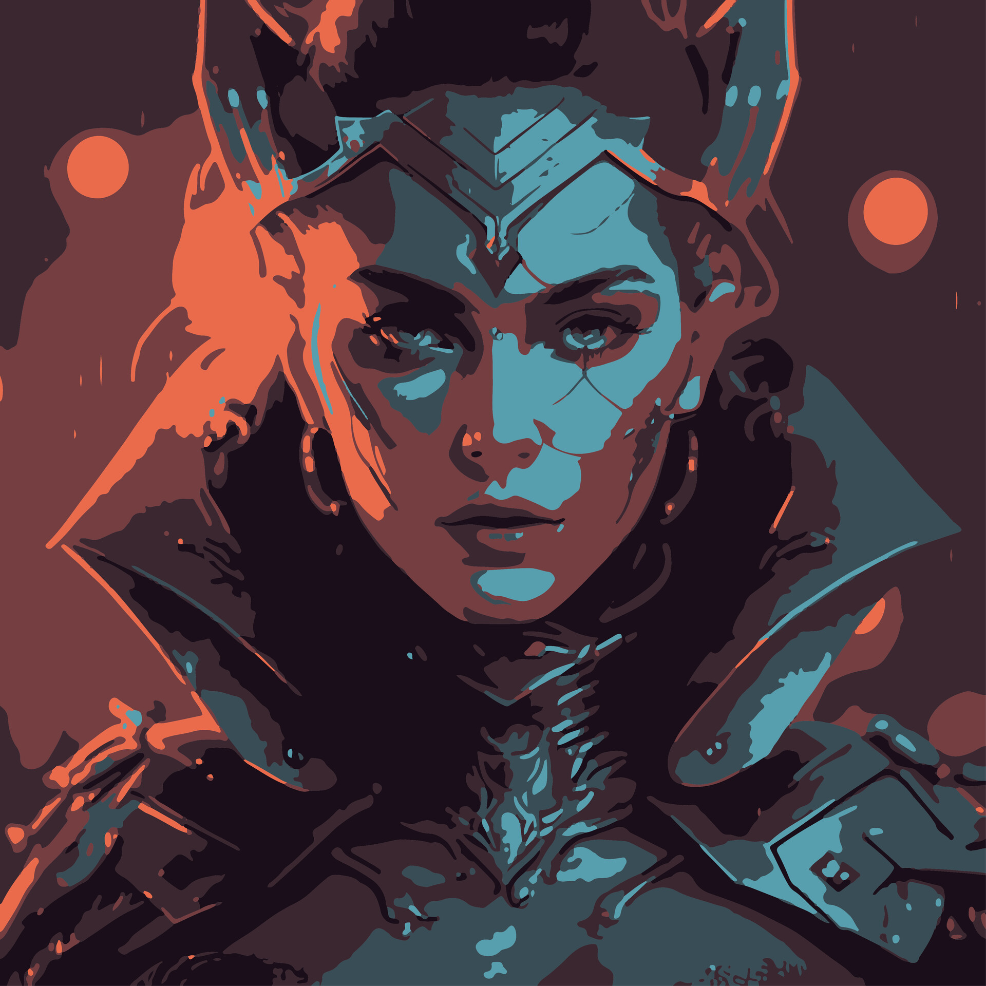 ArtStation - Fantasy Warrior Woman Vector Art