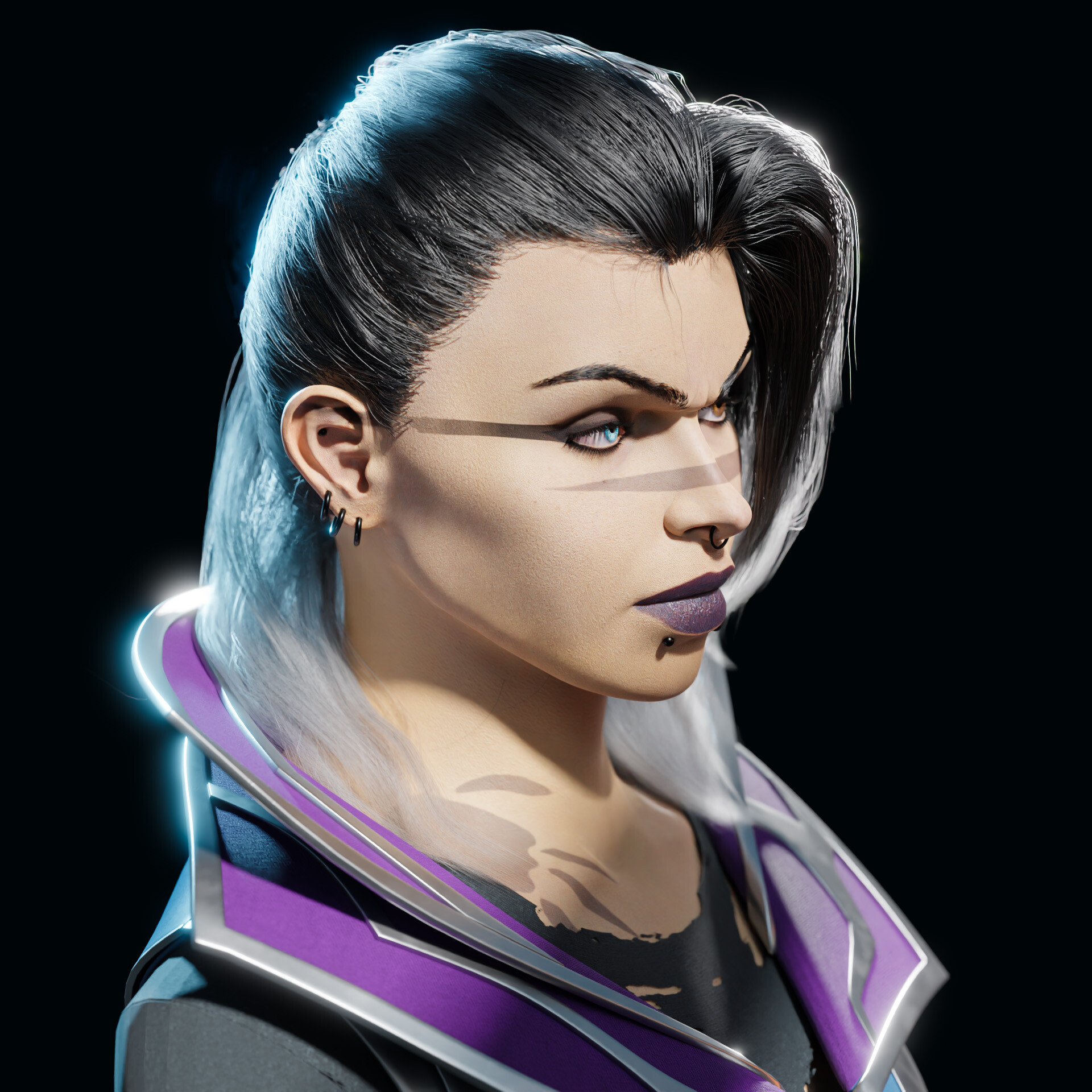 Noggi - Blender's new hair system practice