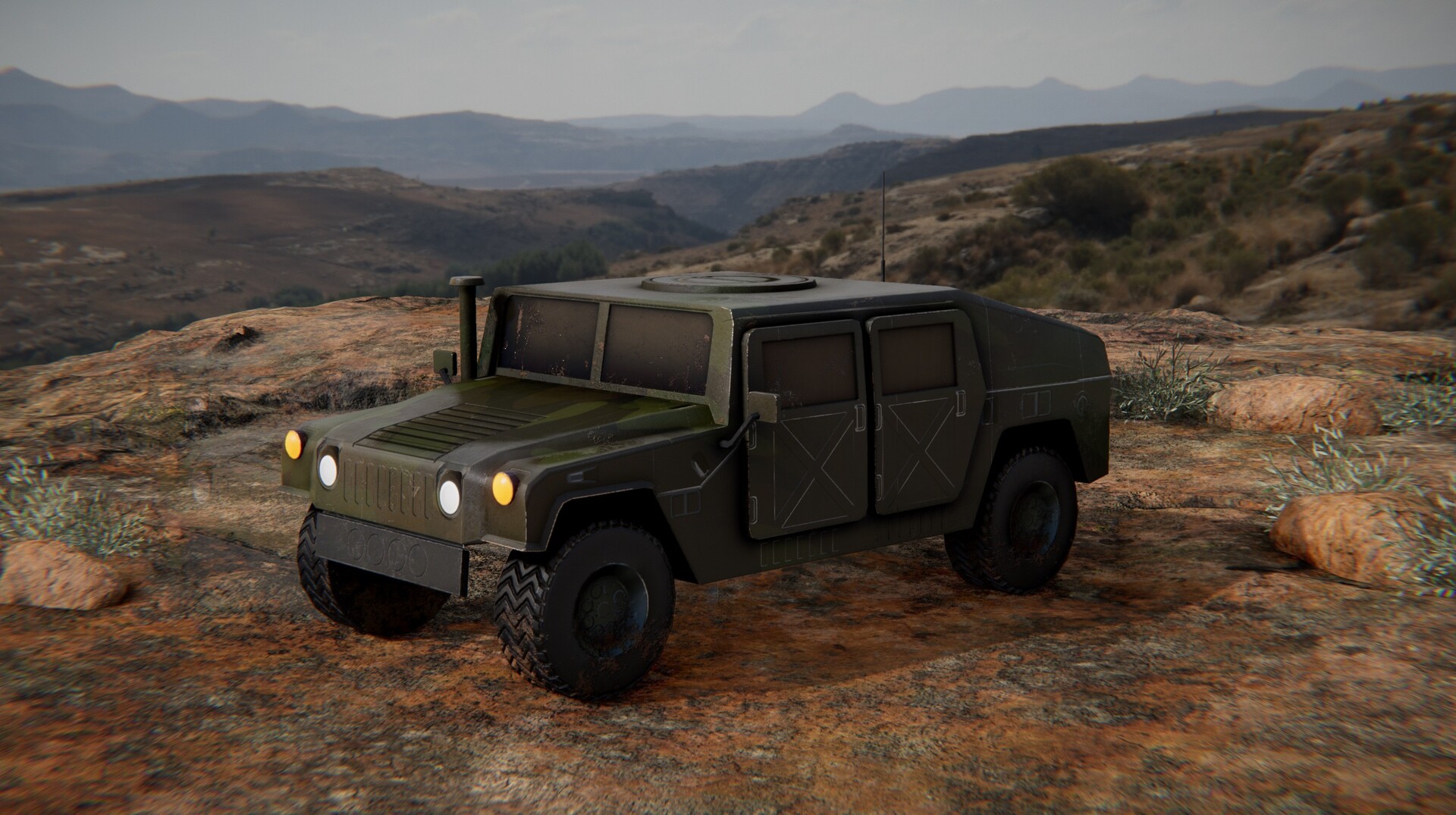 ArtStation - Humvee RTS Unit - Unity Asset