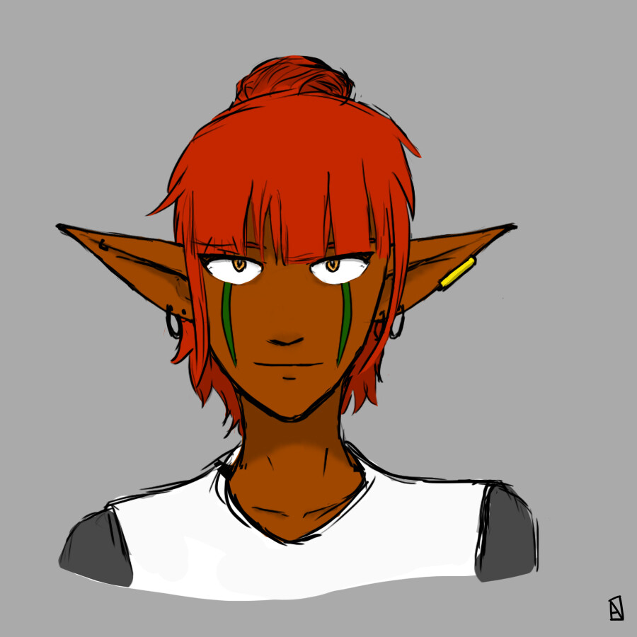 ArtStation - Ginger Elf Girl