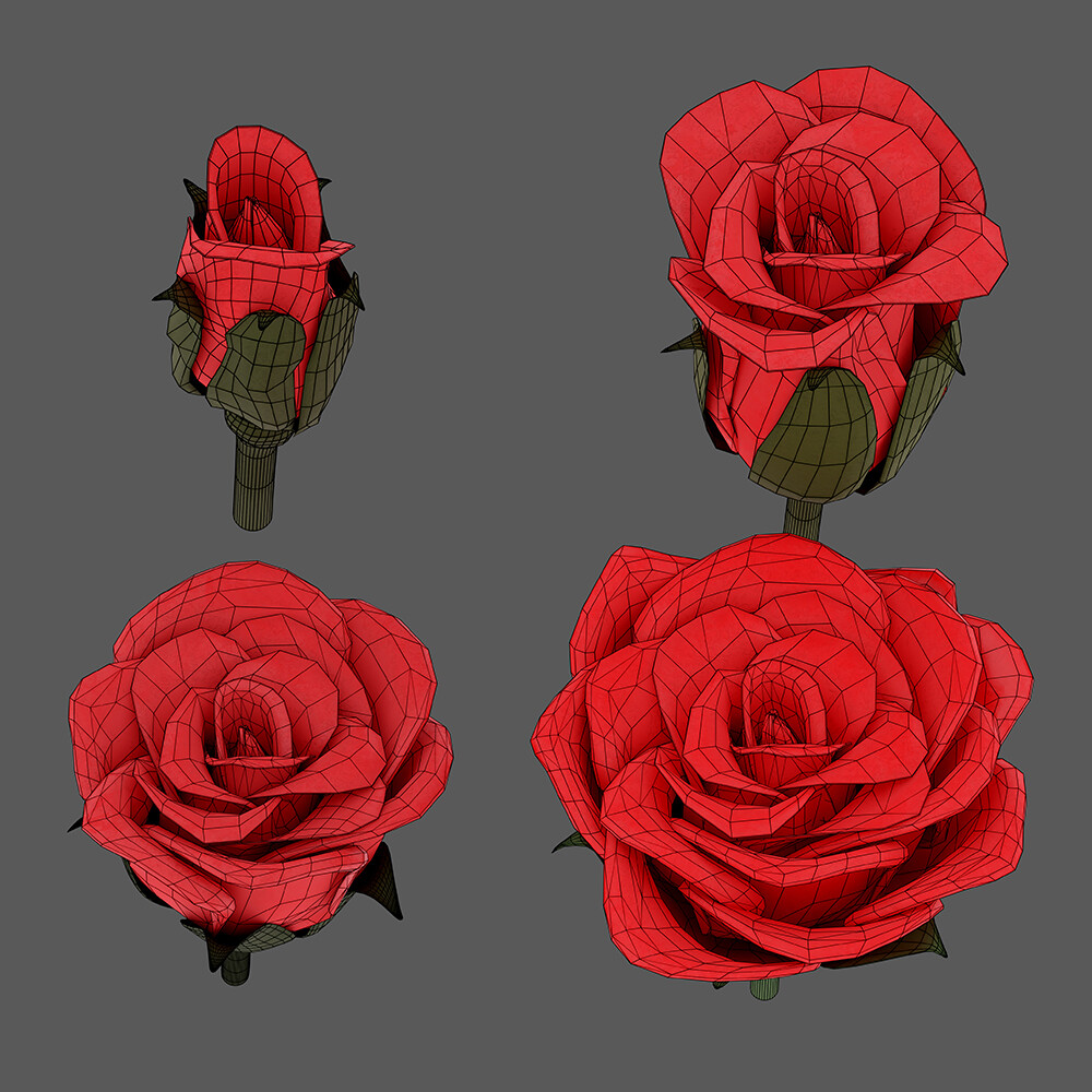 ArtStation - ROSES IN COLORS