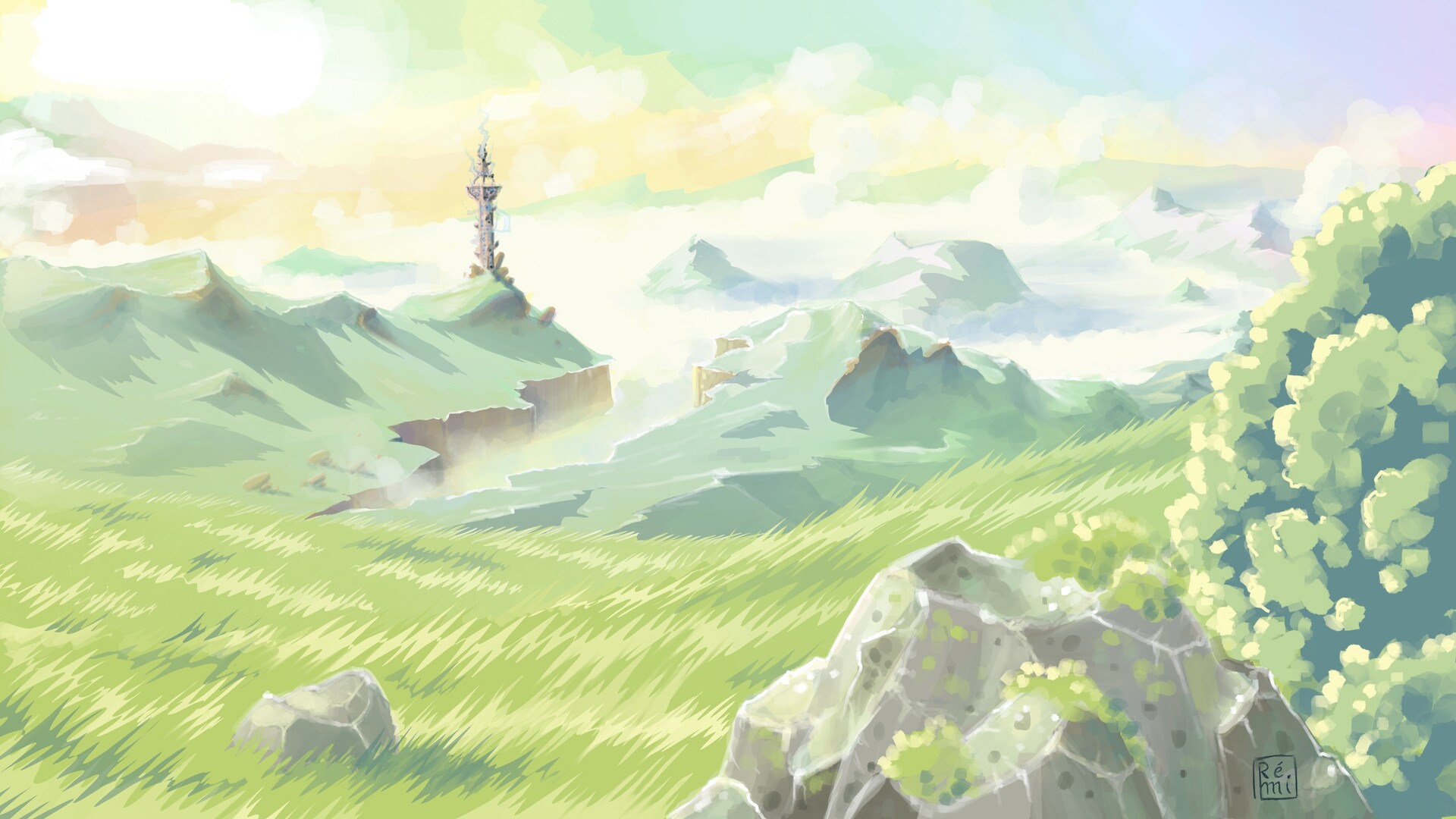 ArtStation - Background speed painting