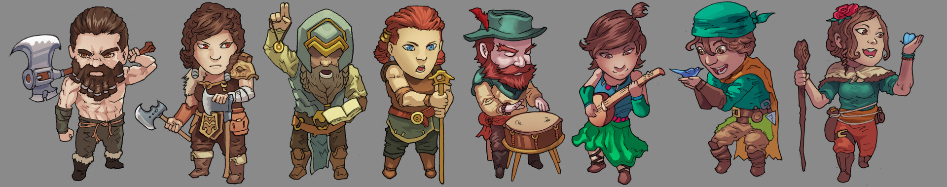 ArtStation - DND Dwarf Playable Characters Set 1