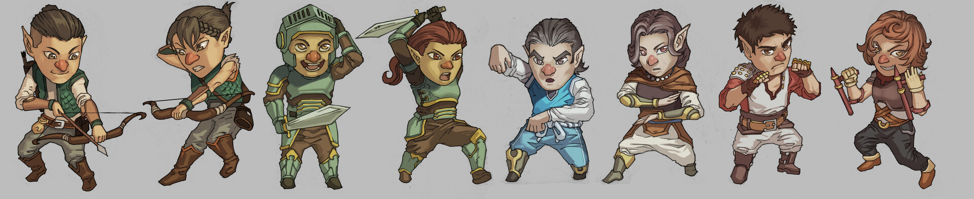 ArtStation - DND Gnome Playable Characters Set 2