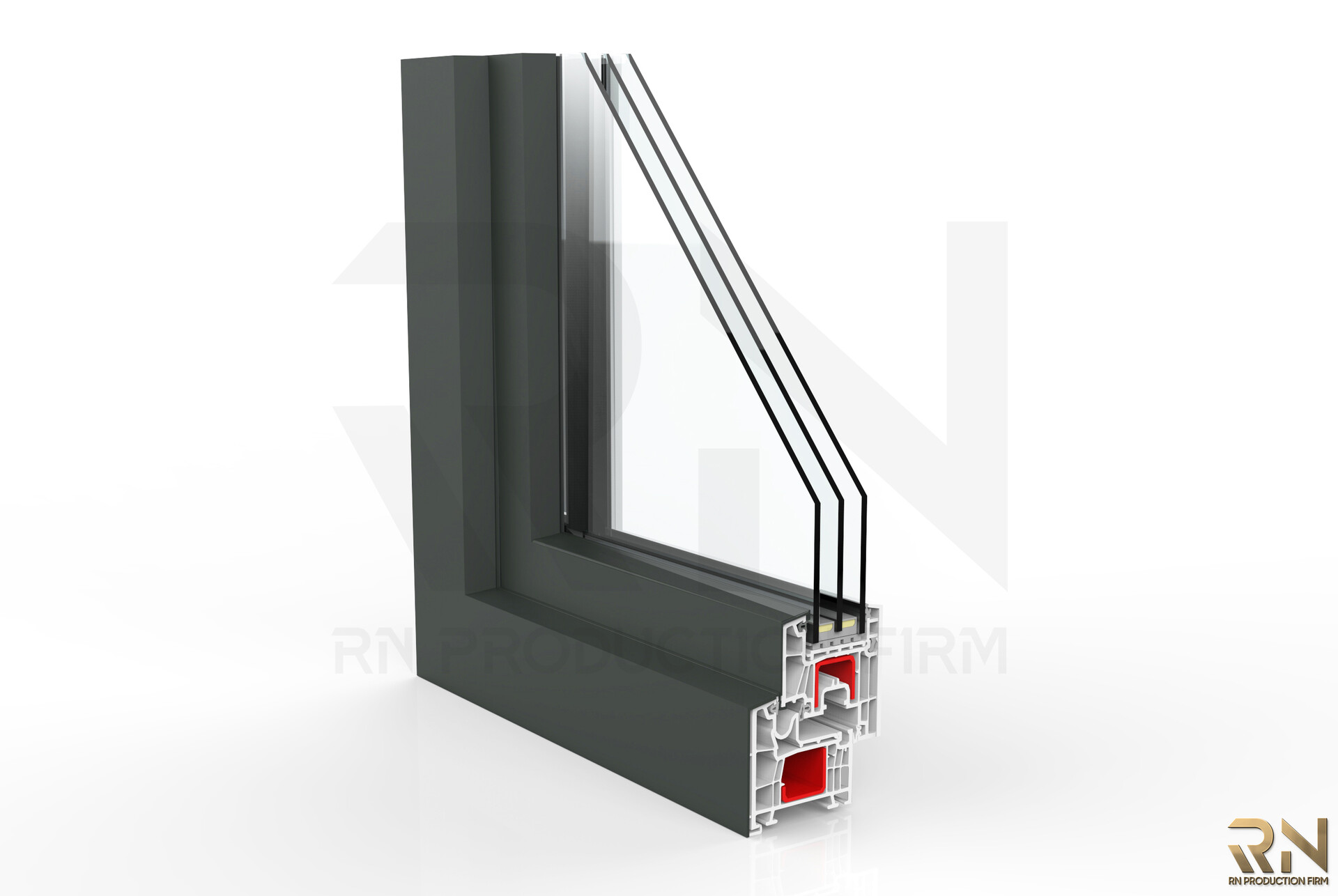 ArtStation - 3D "Glass Window Cross Section" Project