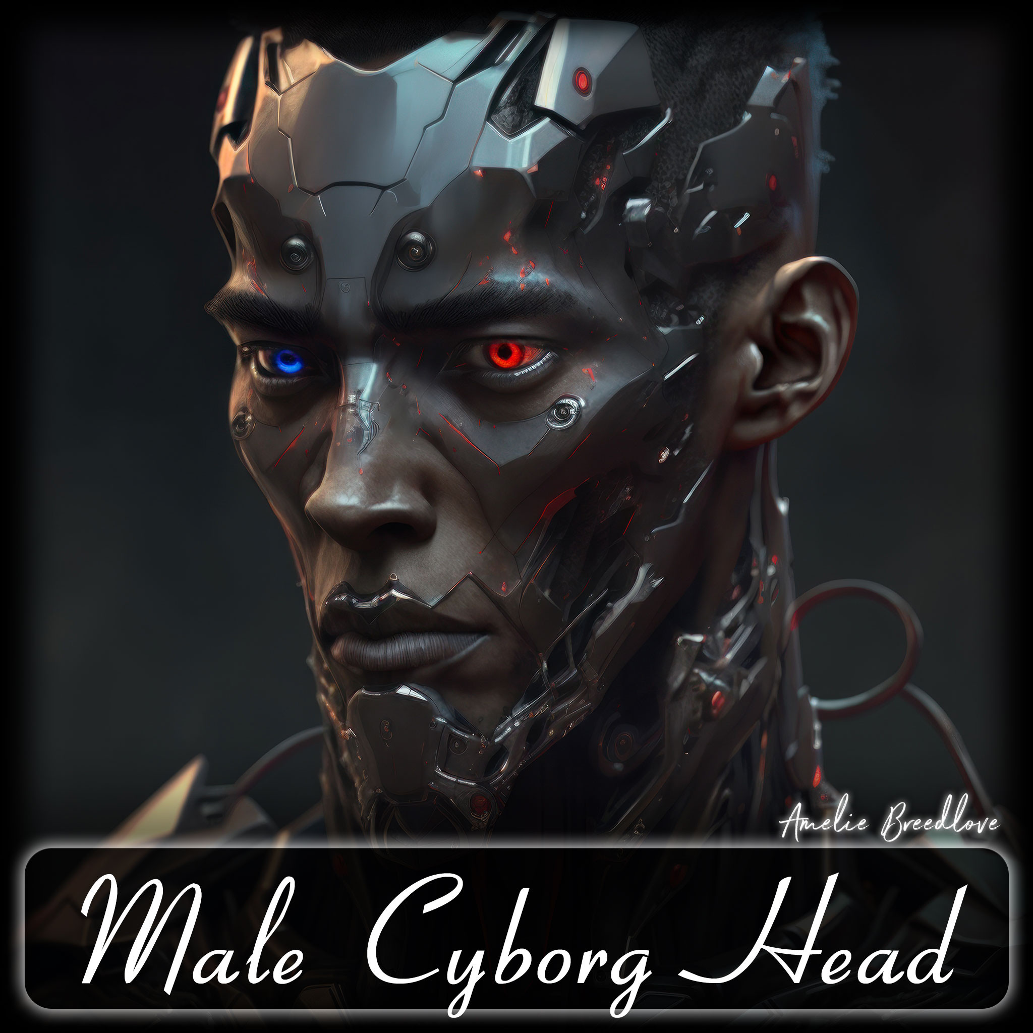 Amelie Breedlove - 300 Cyborg Head Sculpt (Male and Female) Reference ...