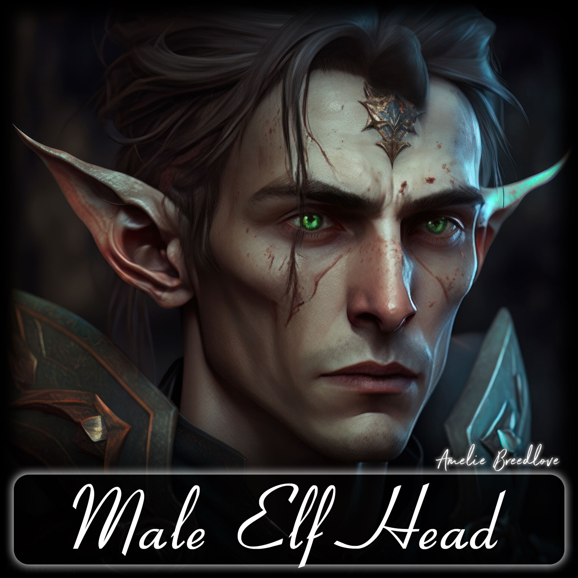 Amelie Breedlove - 300 Elf Head Sculpt (Male and Female) Reference Pack ...