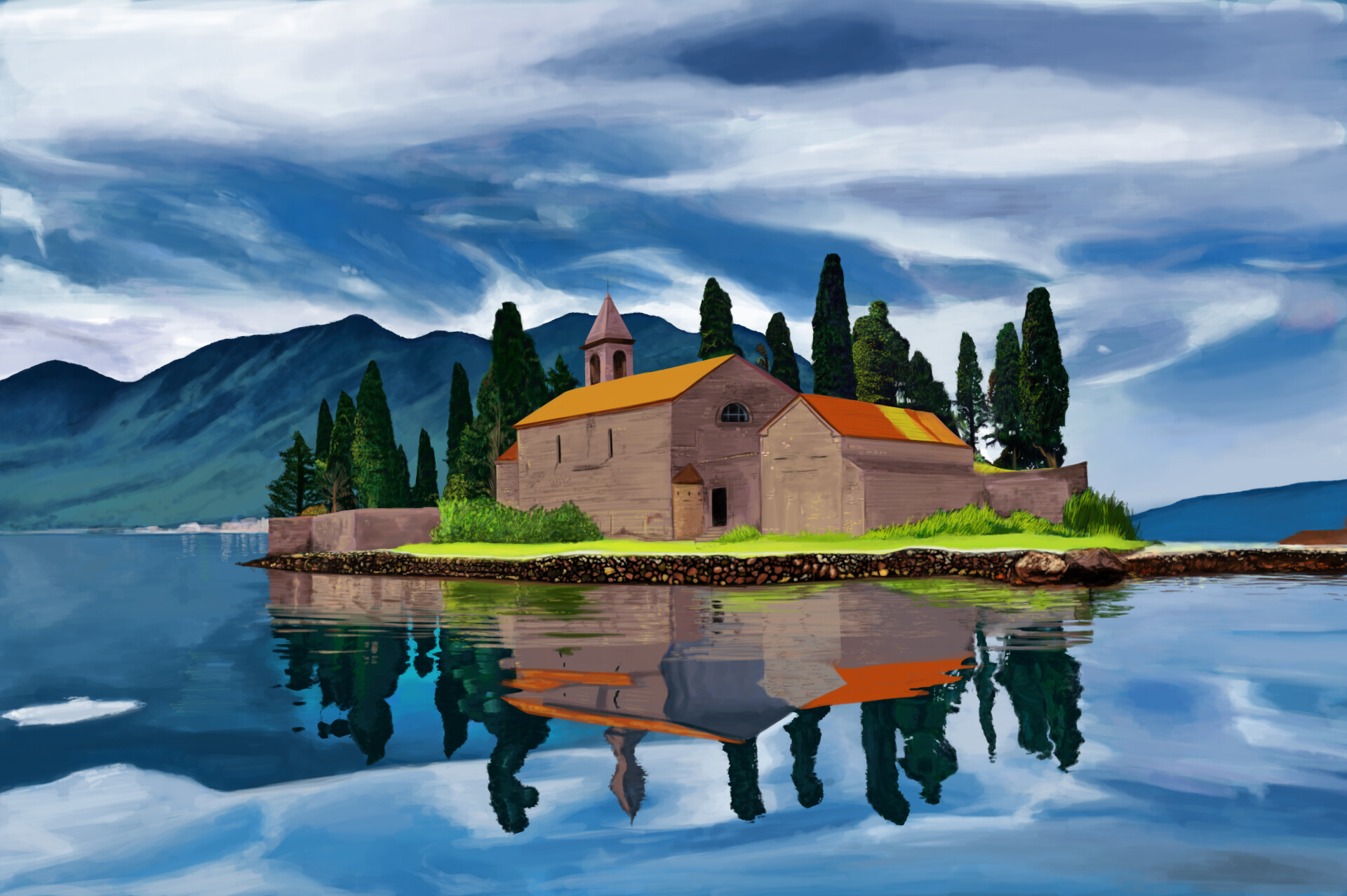 ArtStation - Island Scenery