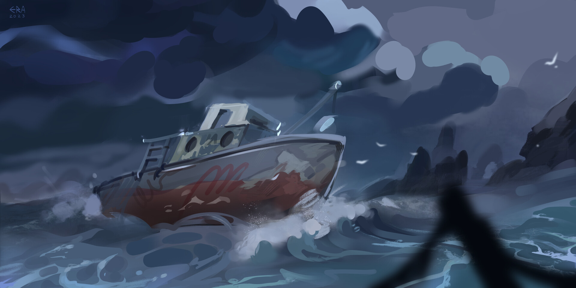 ArtStation - storm sketch