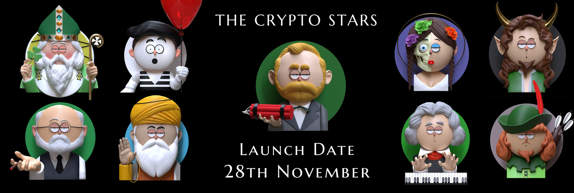 Pierre Benjamin - THE CRYPTO STARS - NFT series A COLLECTION OF 333