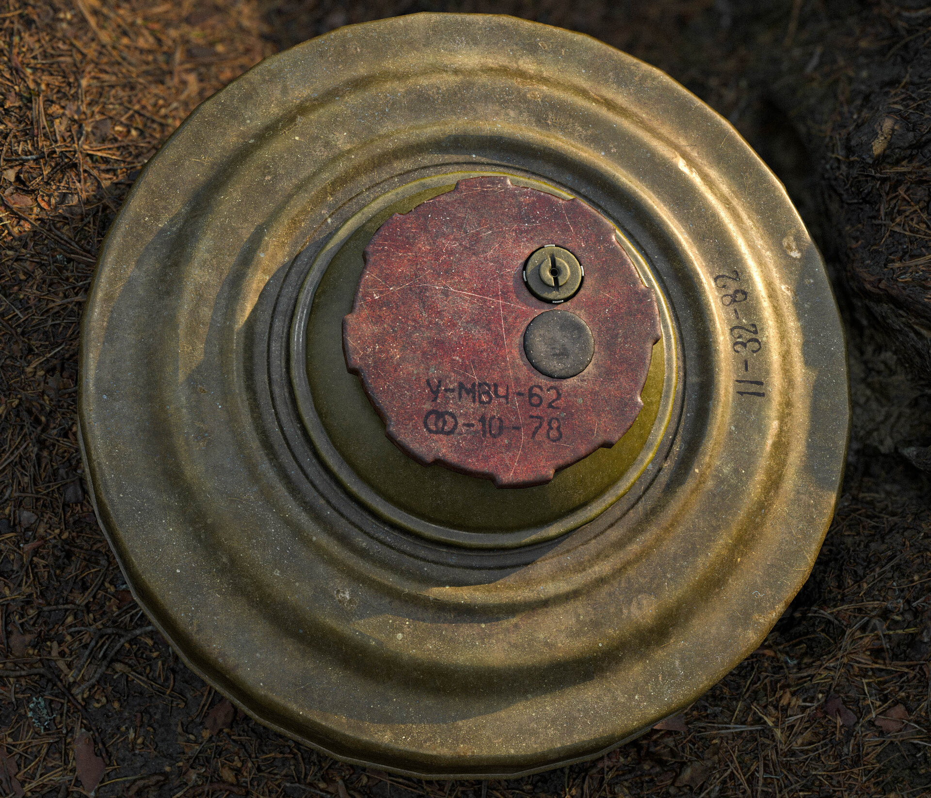 ArtStation - Soviet mine TM-62M