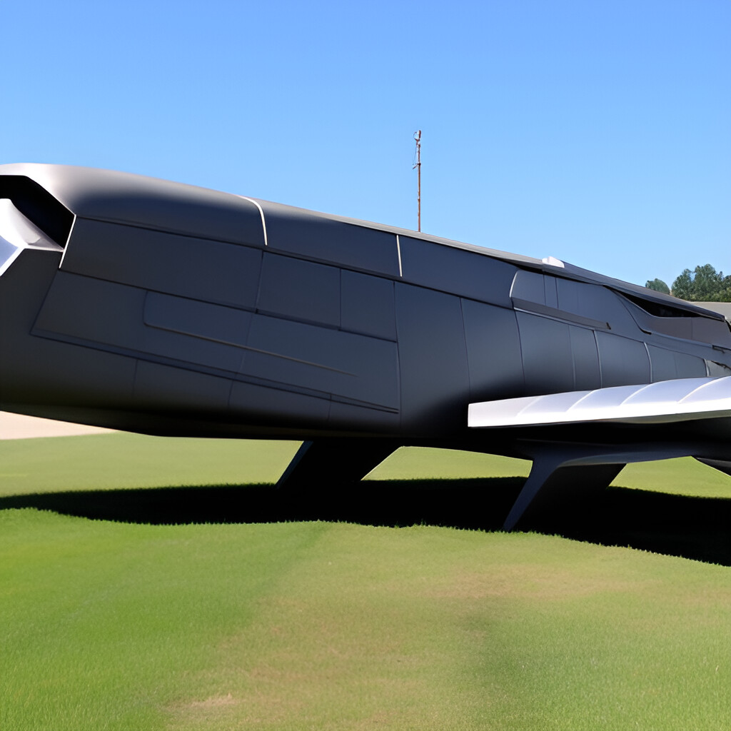 ArtStation - Futuristic plane (Postcyberpunk)