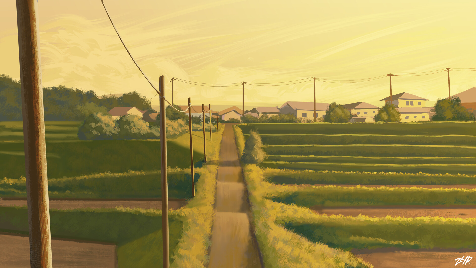 ArtStation - Rice Fields