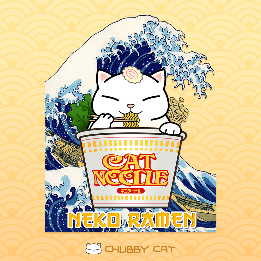 ArtStation - Cup Noodle Cat
