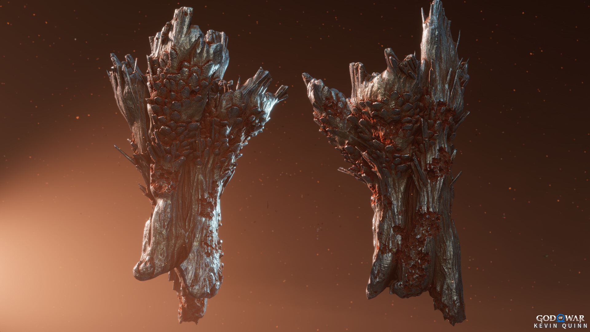 Kevin Quinn: Portfolio - God of War Ragnarok - Ironwood: Trees In-Game