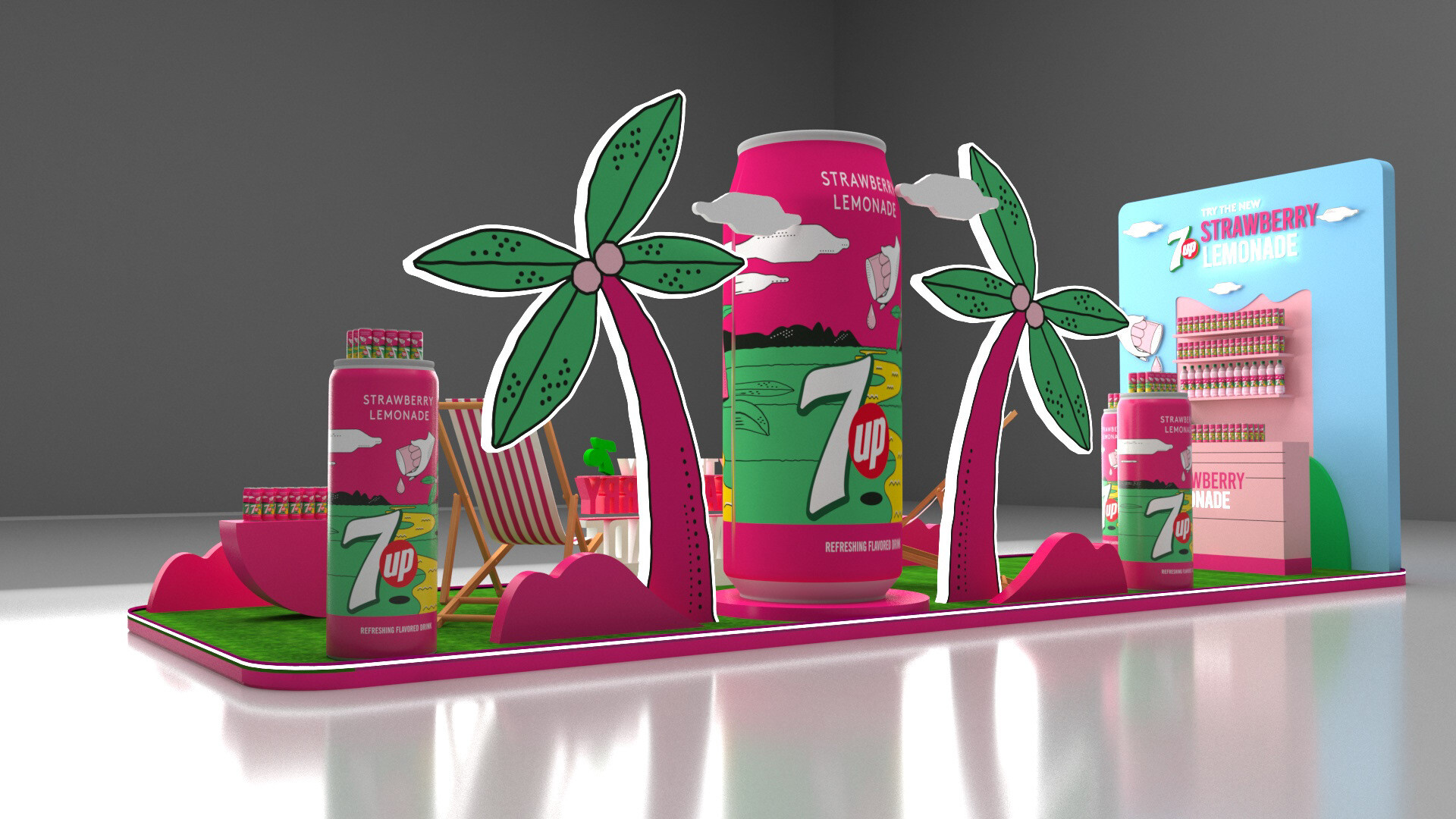 ArtStation - 7up Strawberry Lemonade Activation