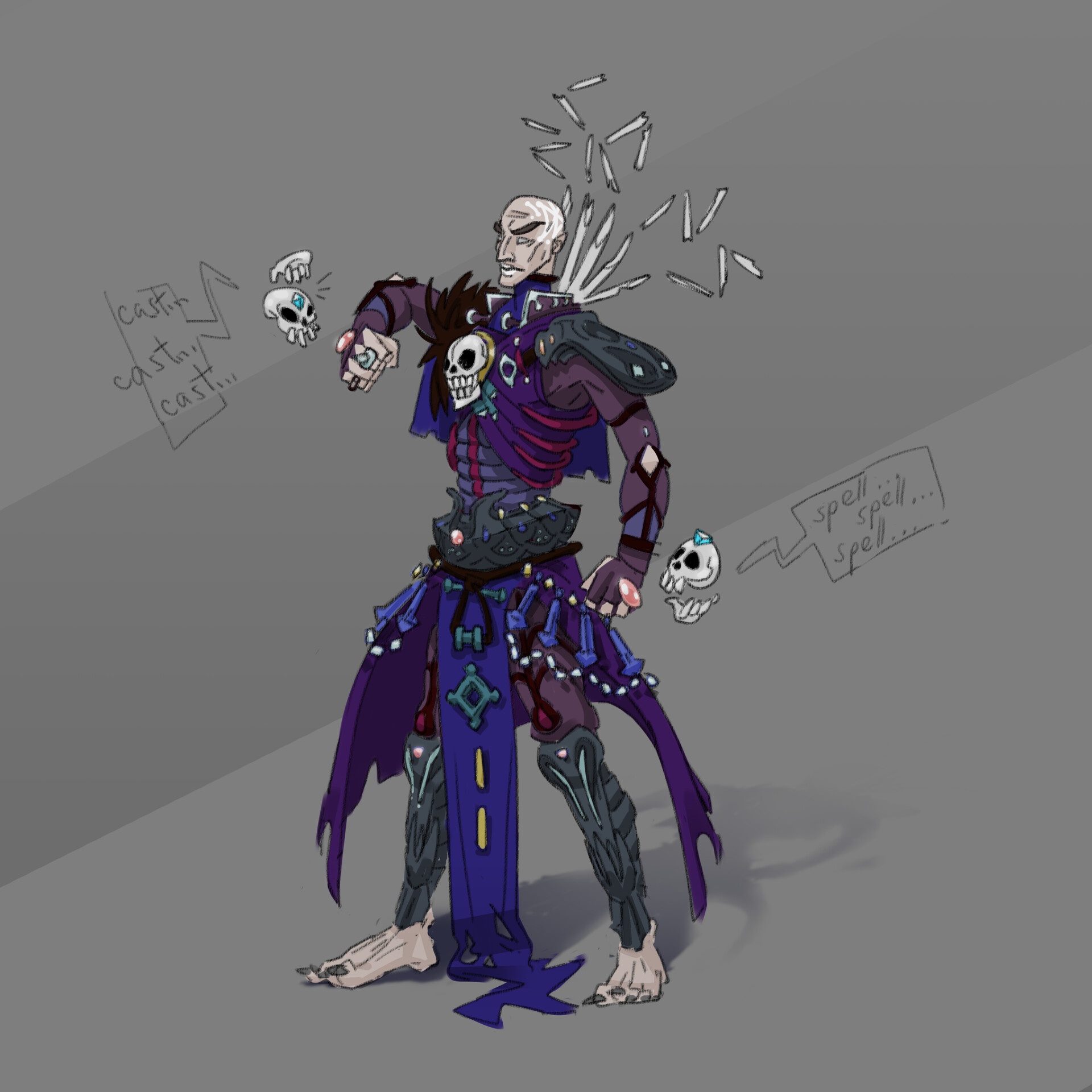 ArtStation - Necromancer concept art