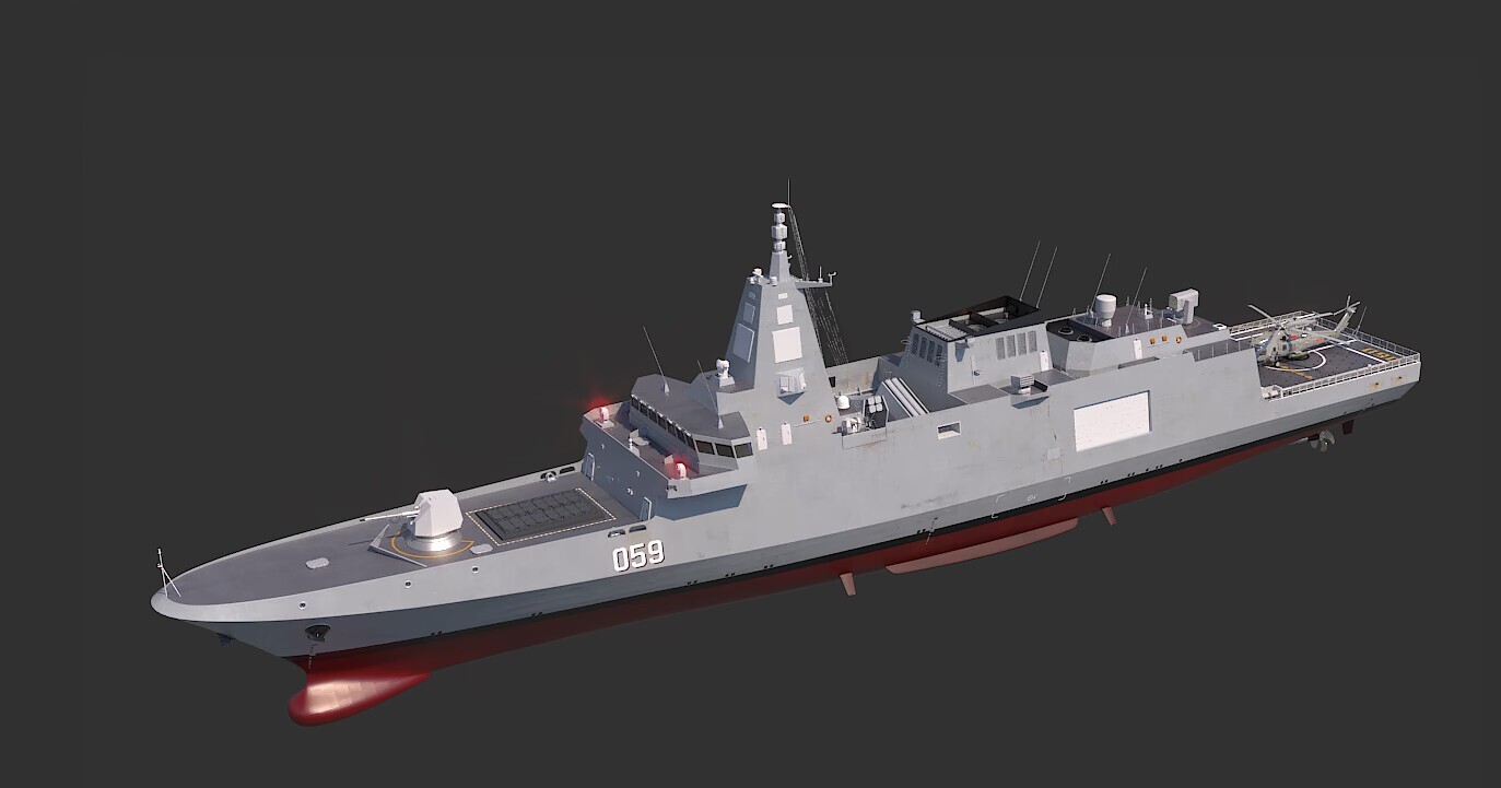 tj songbo - CHINA NAVY 059 class frigate Concept Design!!
