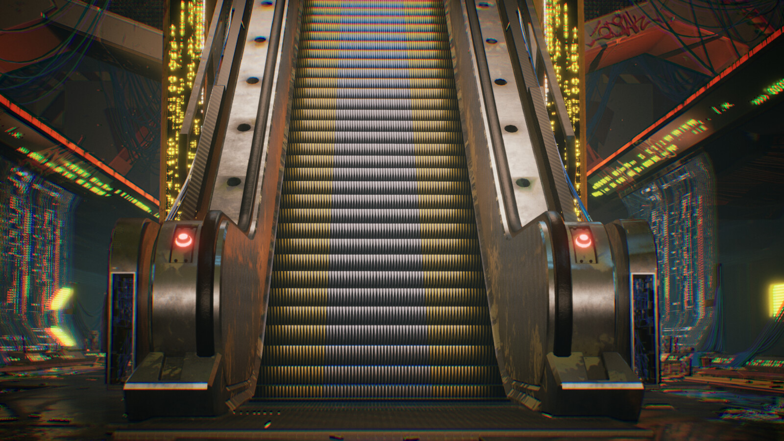 Wing fox - Houdini Tutorial Procedural Modeling [escalator]