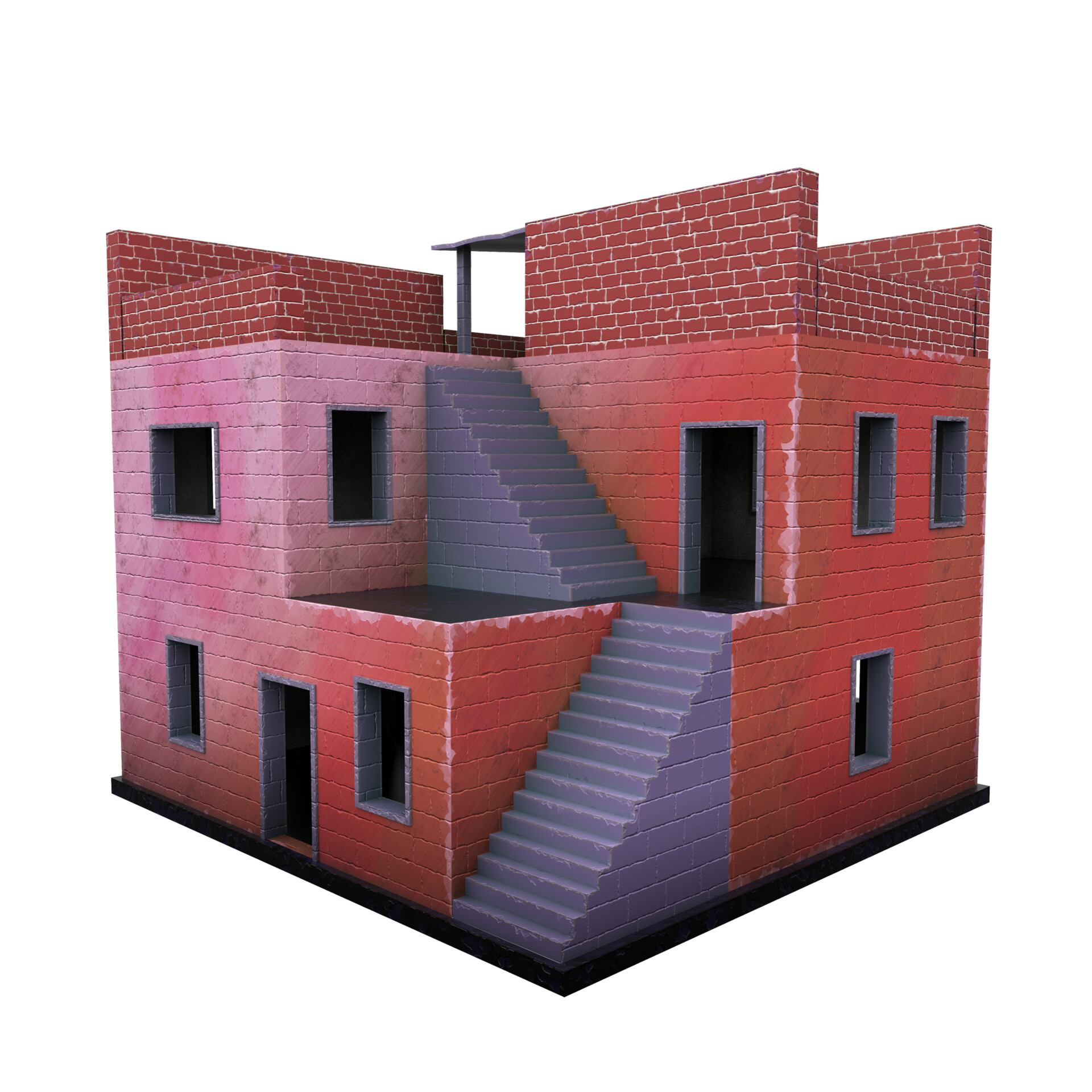 ArtStation - Stylize Building Texture for Client