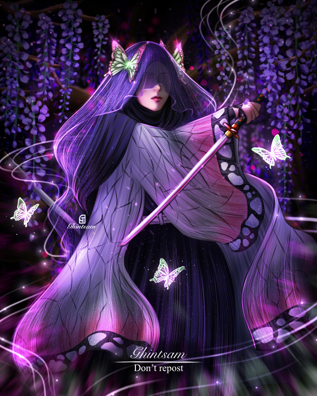 Ghintsam - Kimetsu no Yaiba Fan Art - Kanae Kocho