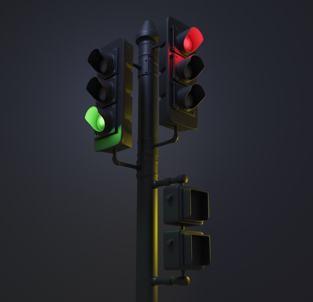 ArtStation - Traffic lights