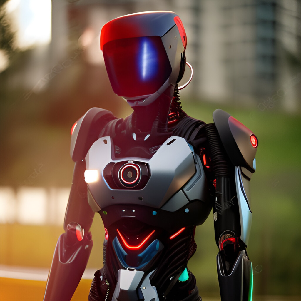 ArtStation - Futuristic robot (Technopostcyberpunk)