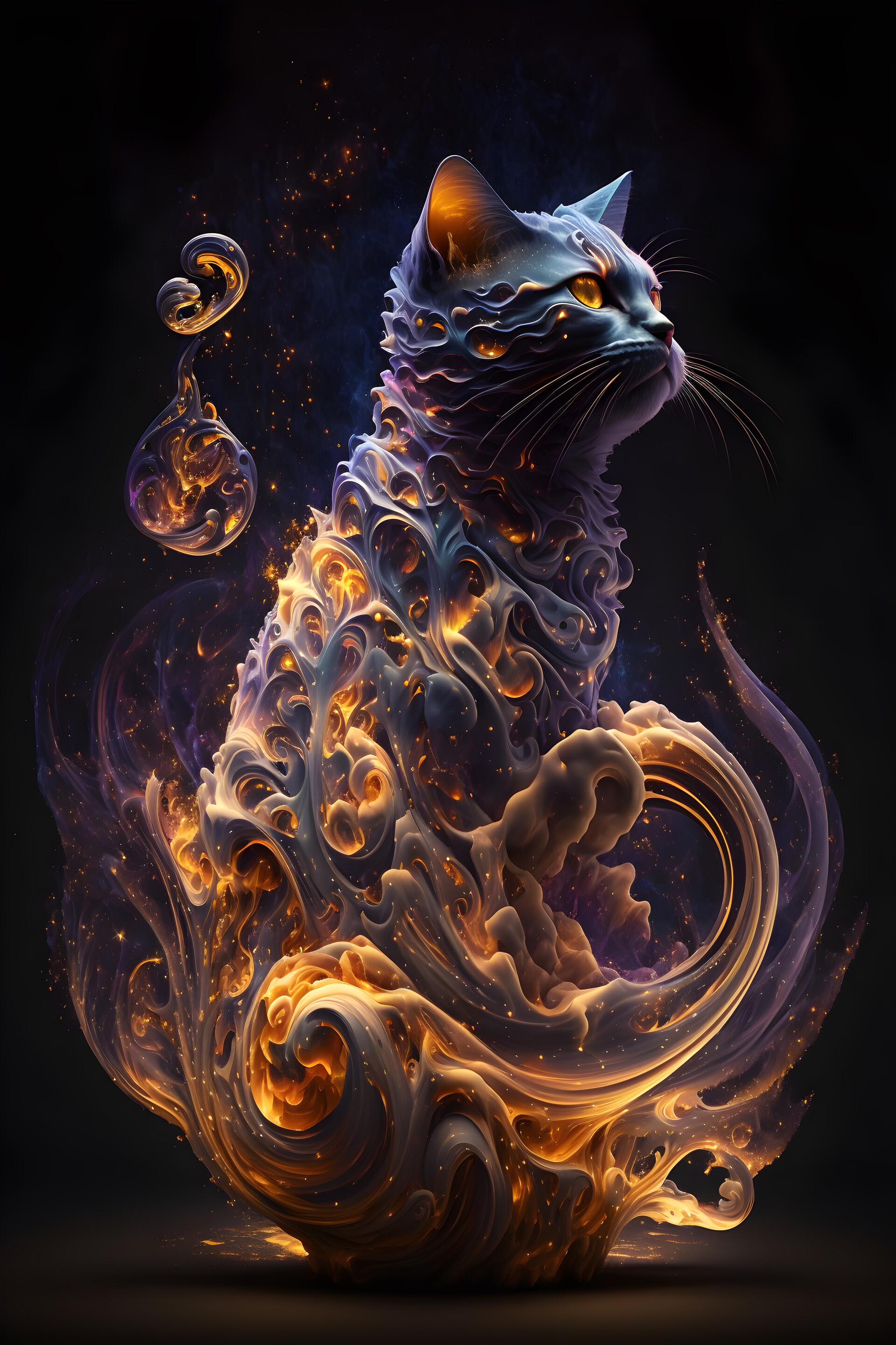 ArtStation - Galaxy Cat