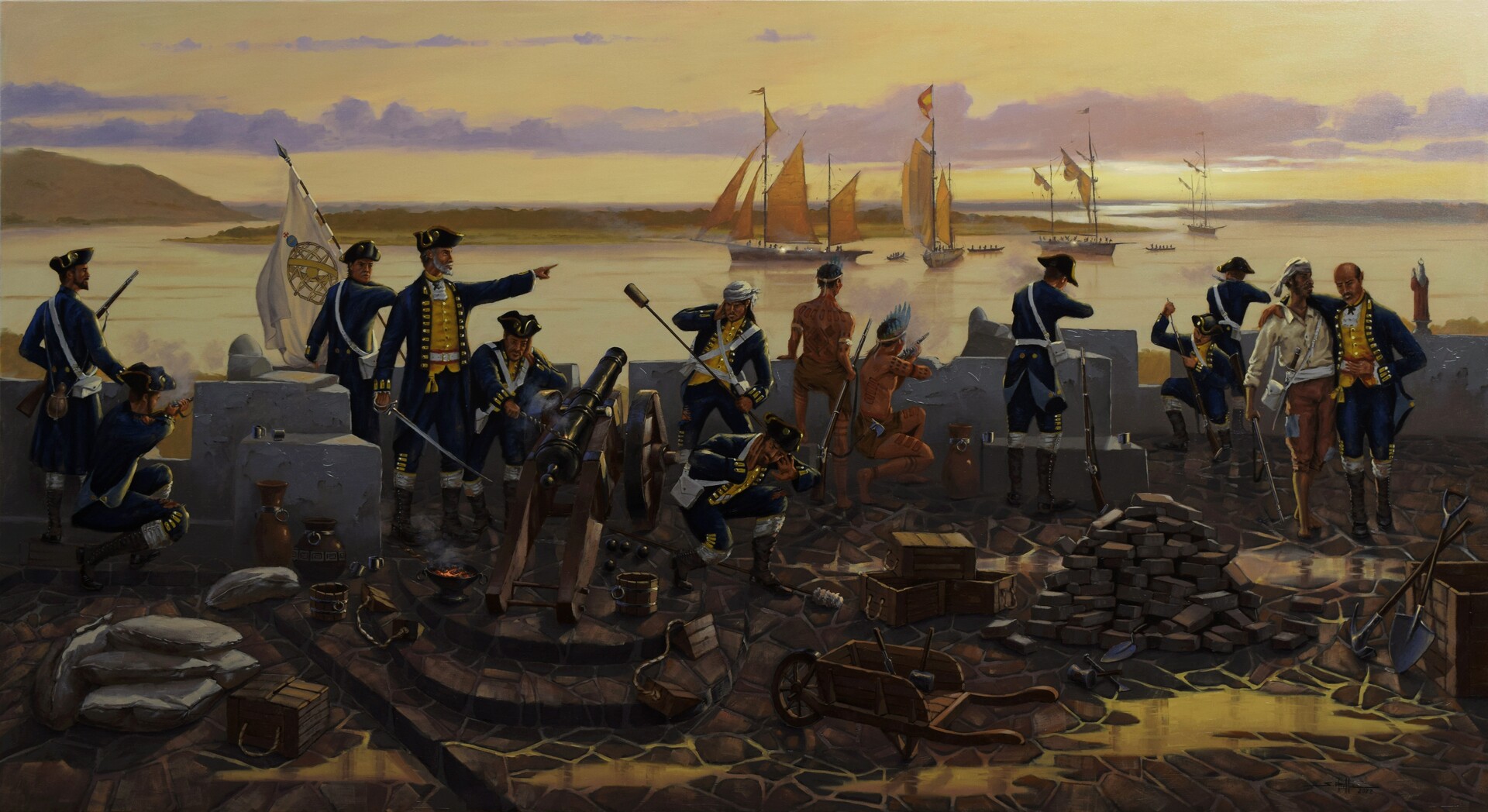 ArtStation - Defesa do forte Coimbra, 1801.