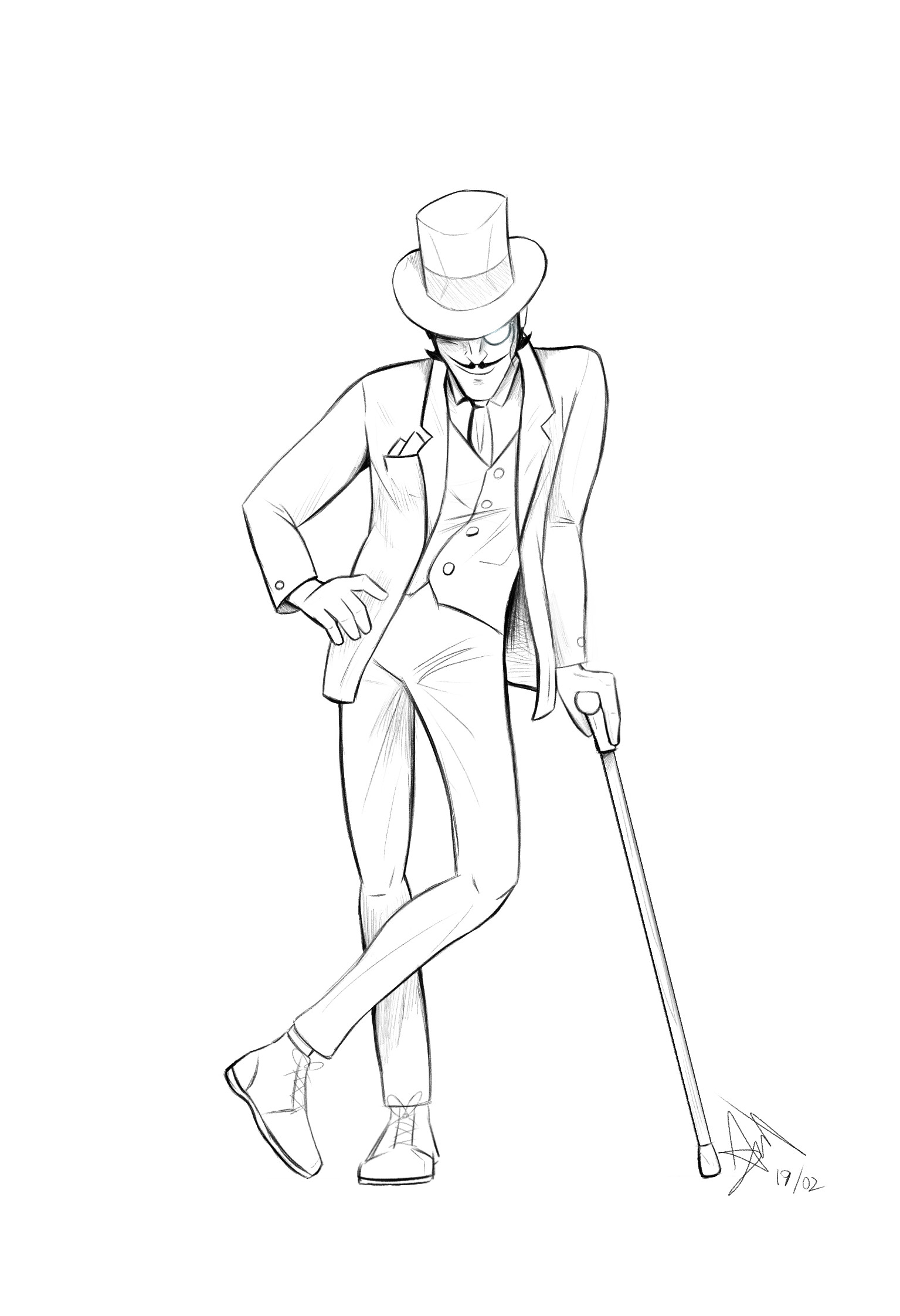 lupin coloring page