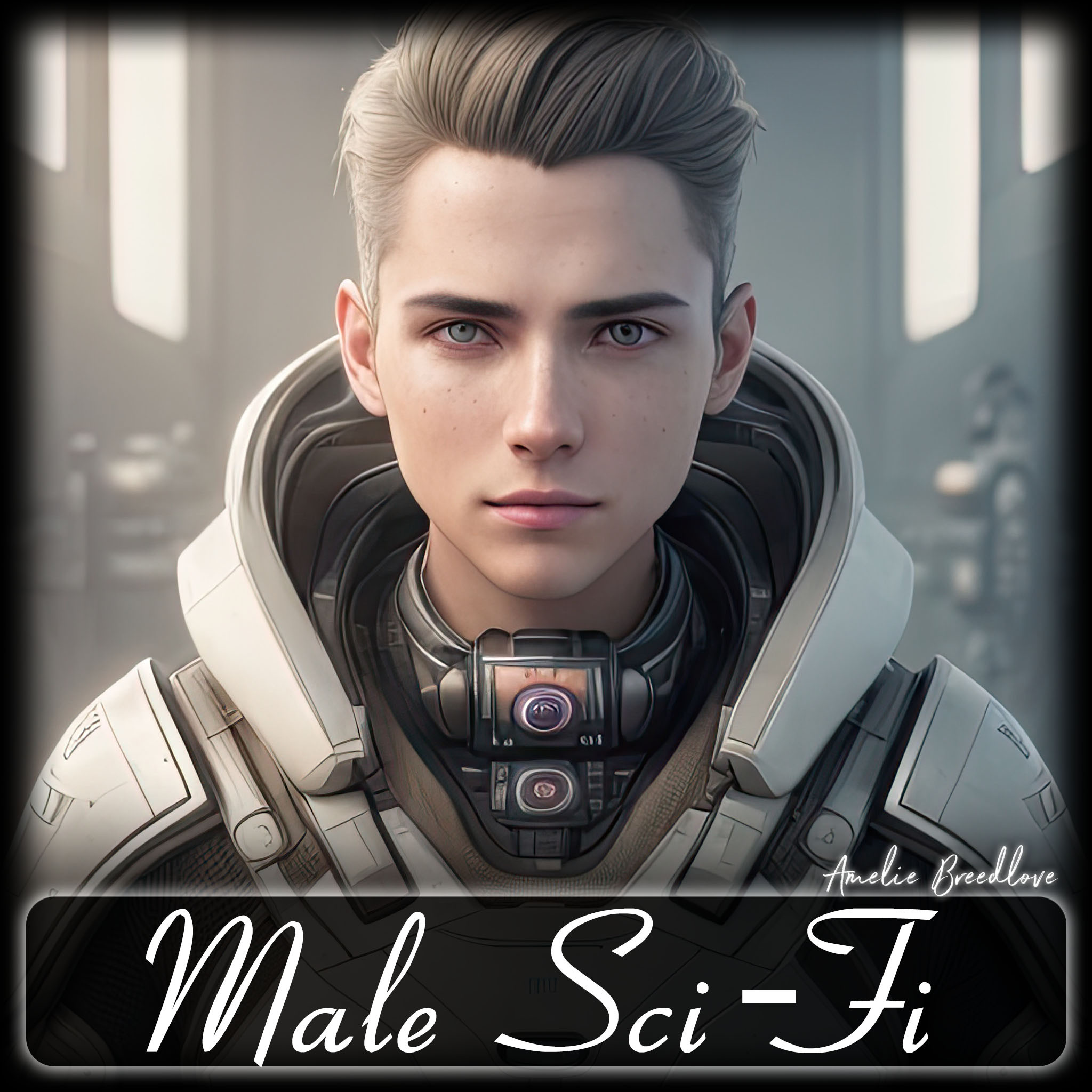 Amelie Breedlove - 200 Realistic Male Sci-Fi Reference Pack | 4K | v.2