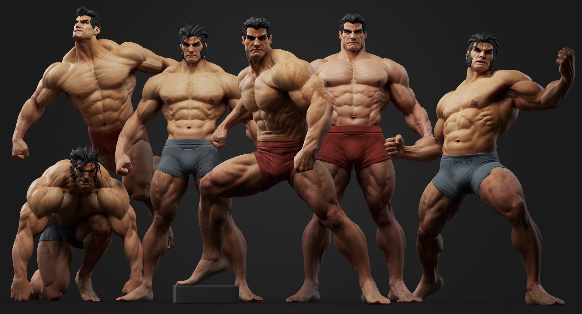 3D Scan Store - Super Hero Reference Models