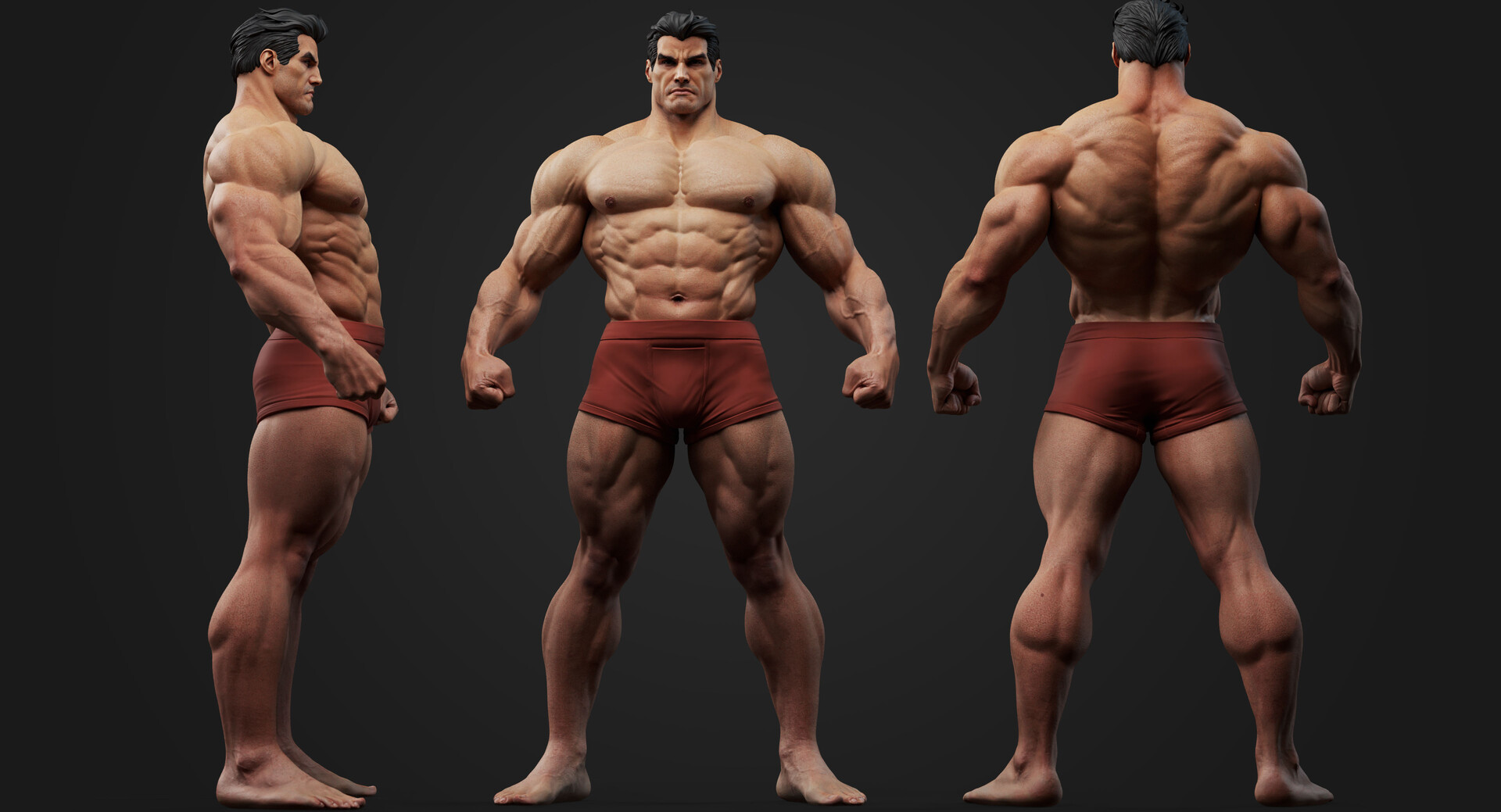 3D Scan Store - Super Hero Reference Models