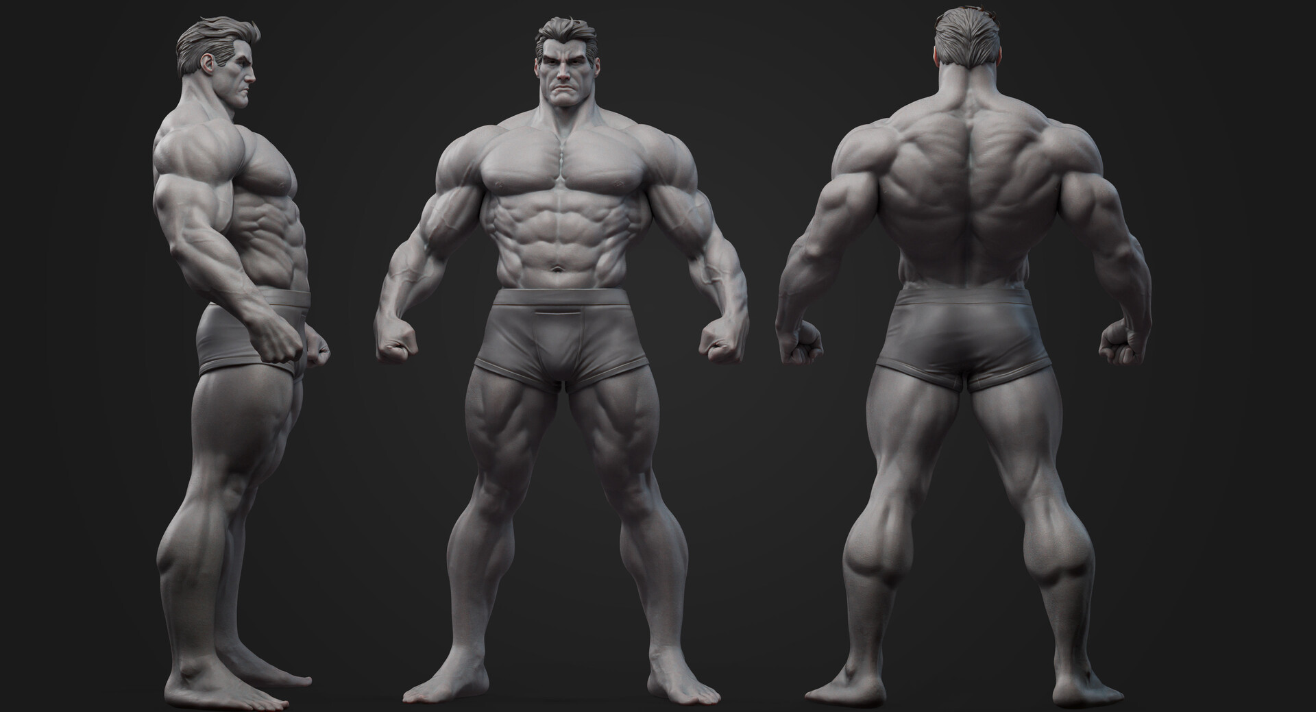 3D Scan Store - Super Hero Reference Models