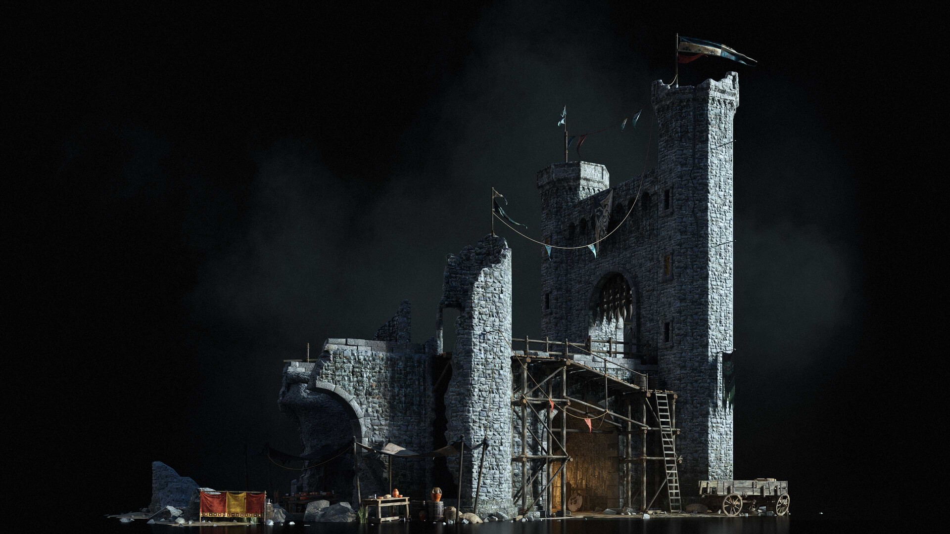 KitBash3D - Medieval Siege - 3D Asset Kit