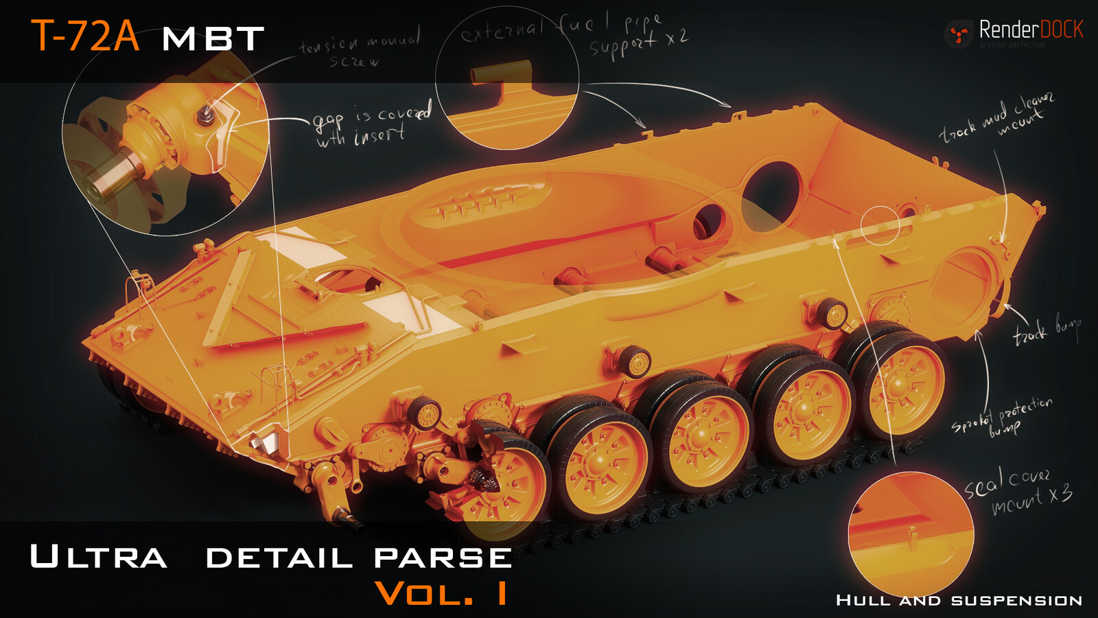 RenderDock - EPIC T-72A build-up. Vol. I