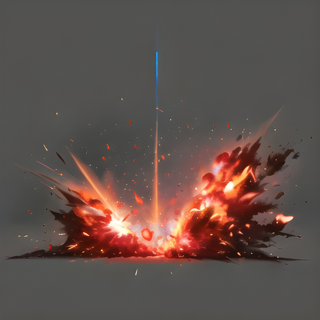 ArtStation - 2d Explosion sketch