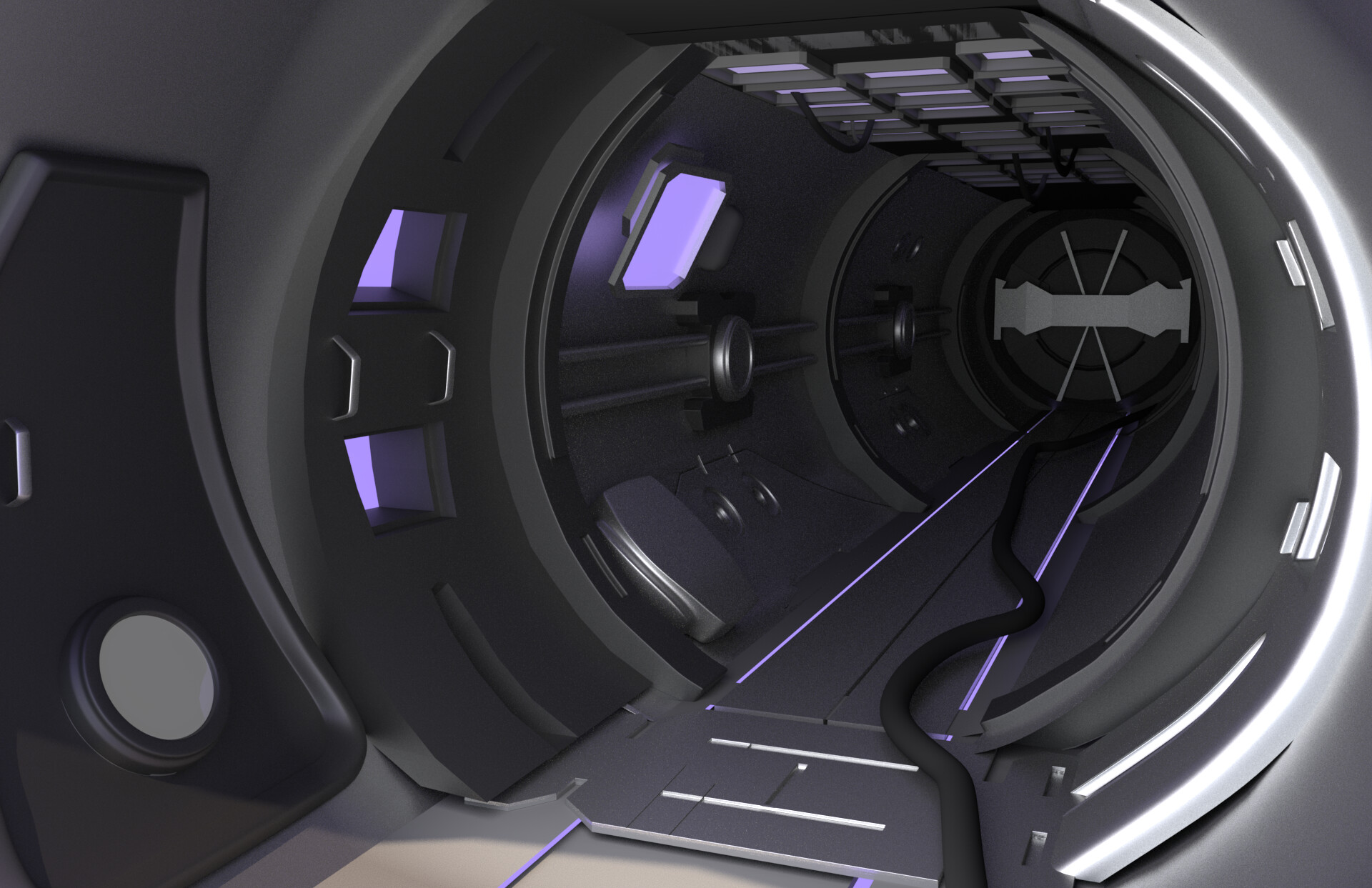 ArtStation - Spaceship Interior Study
