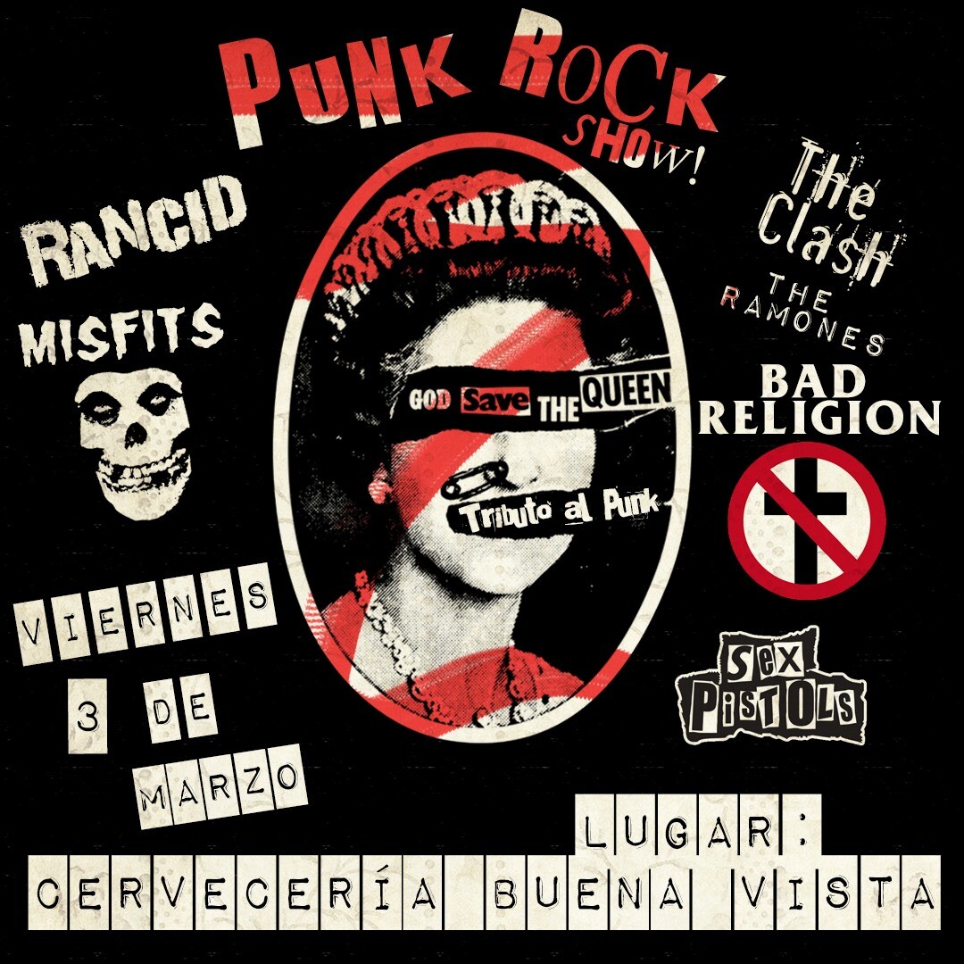ArtStation - Punk Rock Show Flyer for Instagram post and story