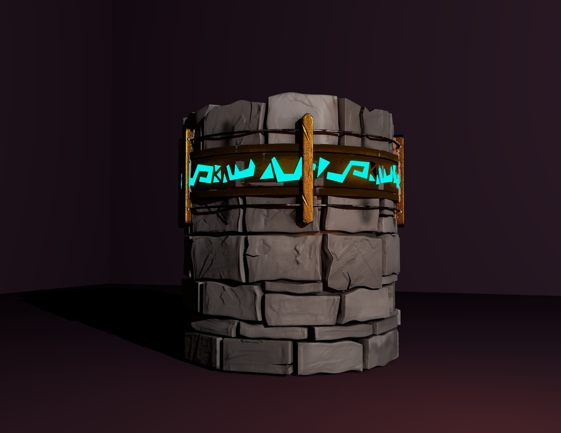 ArtStation - Stylized Stone Wall