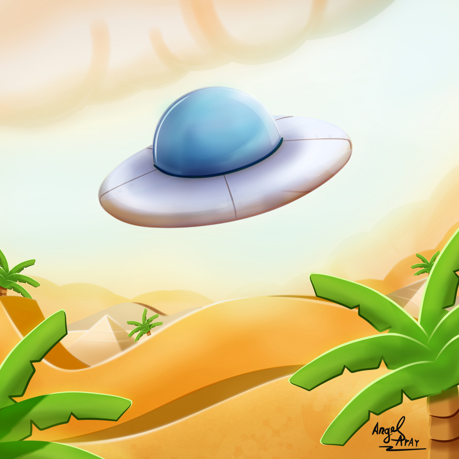 ArtStation - Desert ufo