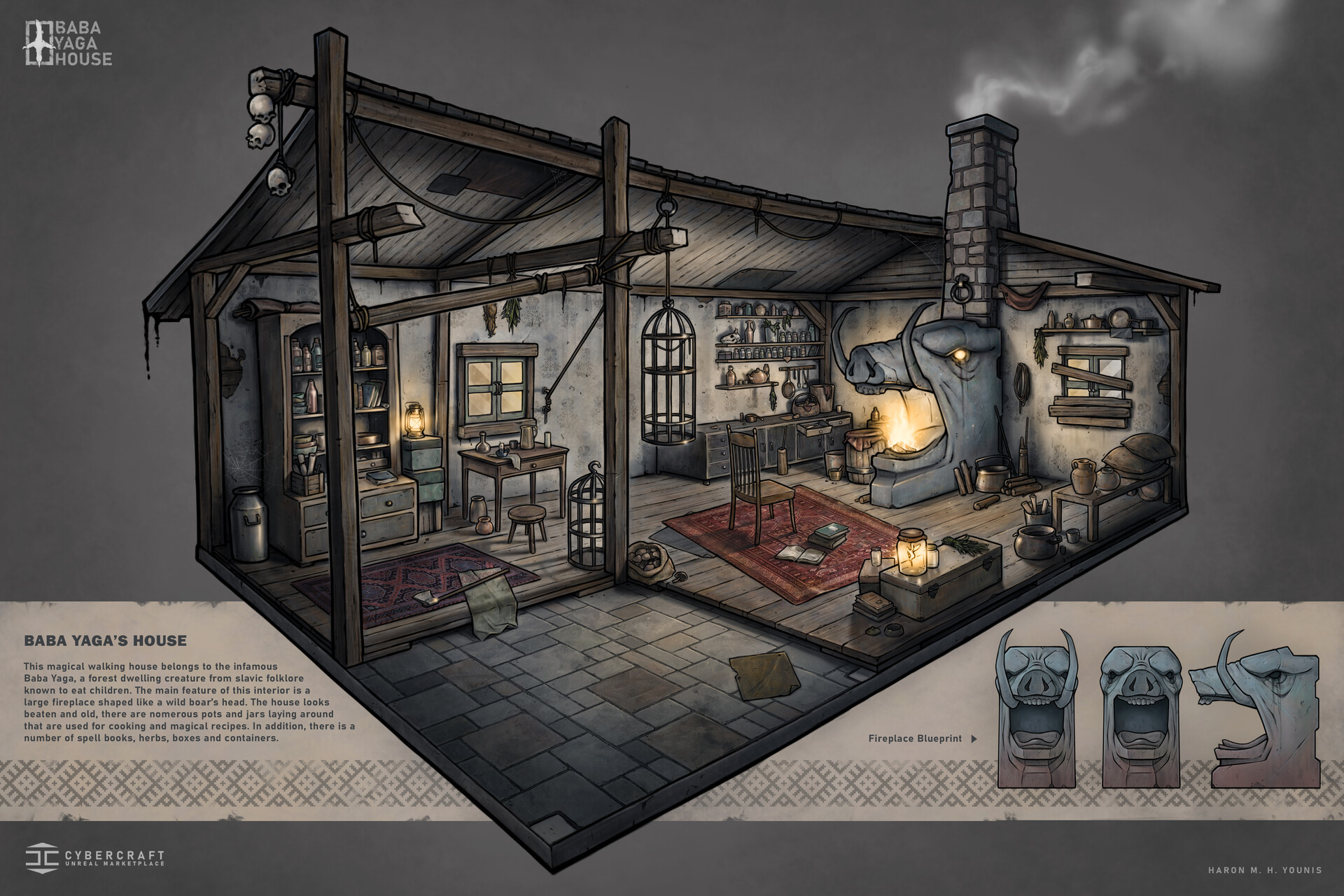 ArtStation - Baba Yaga's House