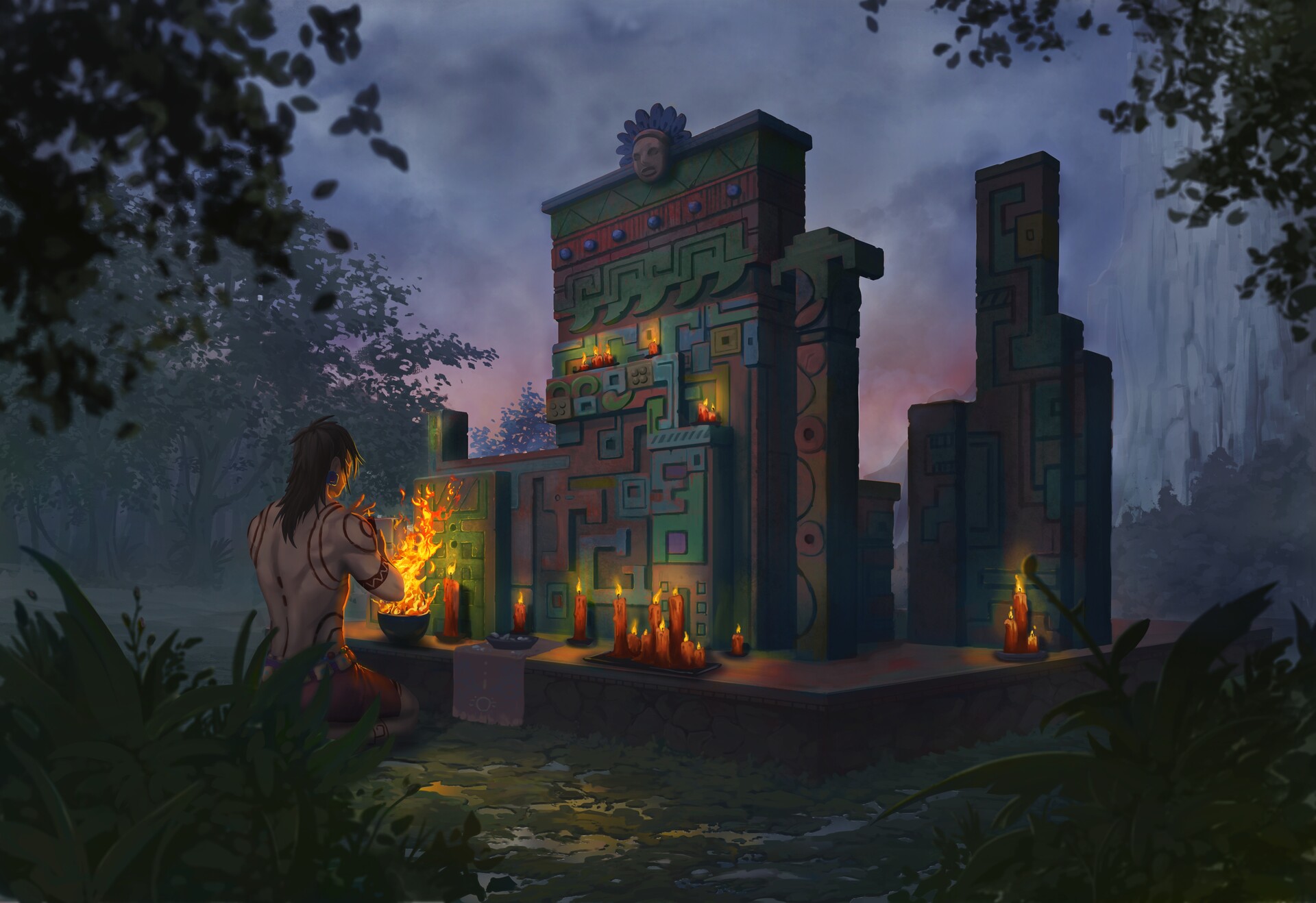 ArtStation - Mayan scene