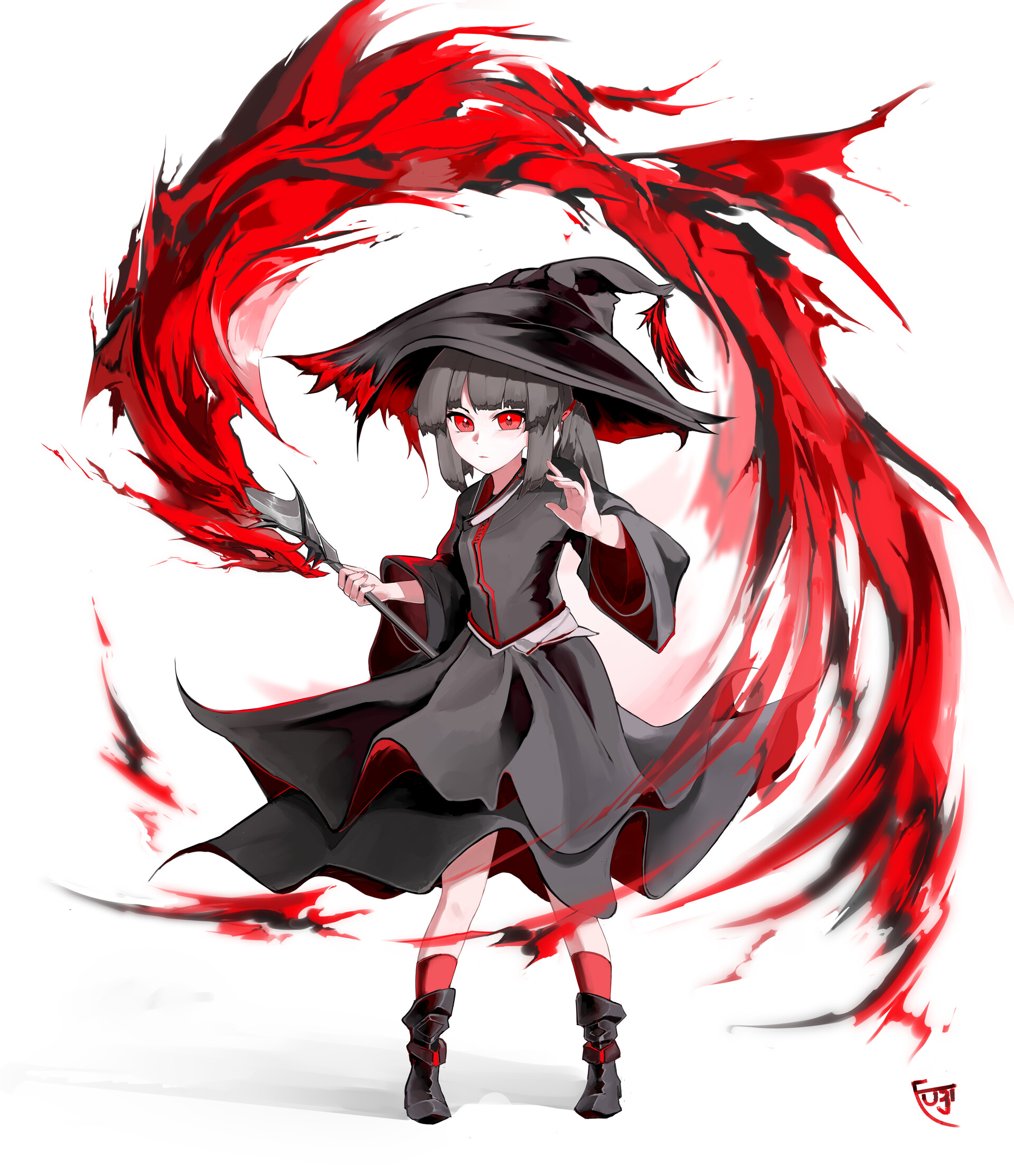 ArtStation - Bloodtrail dragon witch