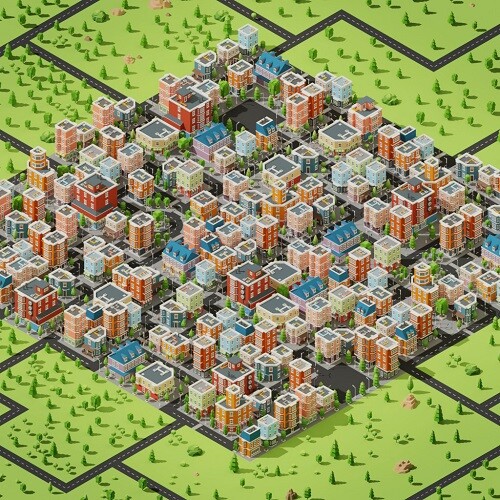 ArtStation - Isometric city