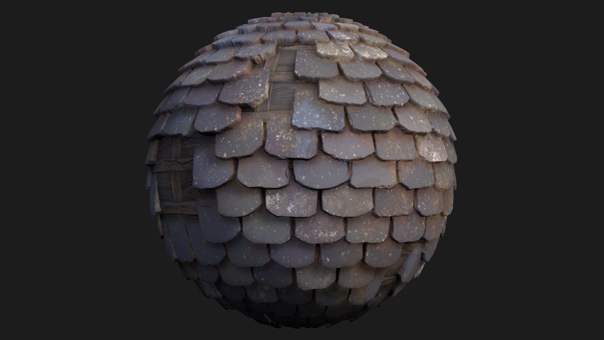 ArtStation - Stylized Damaged Roof Tiles